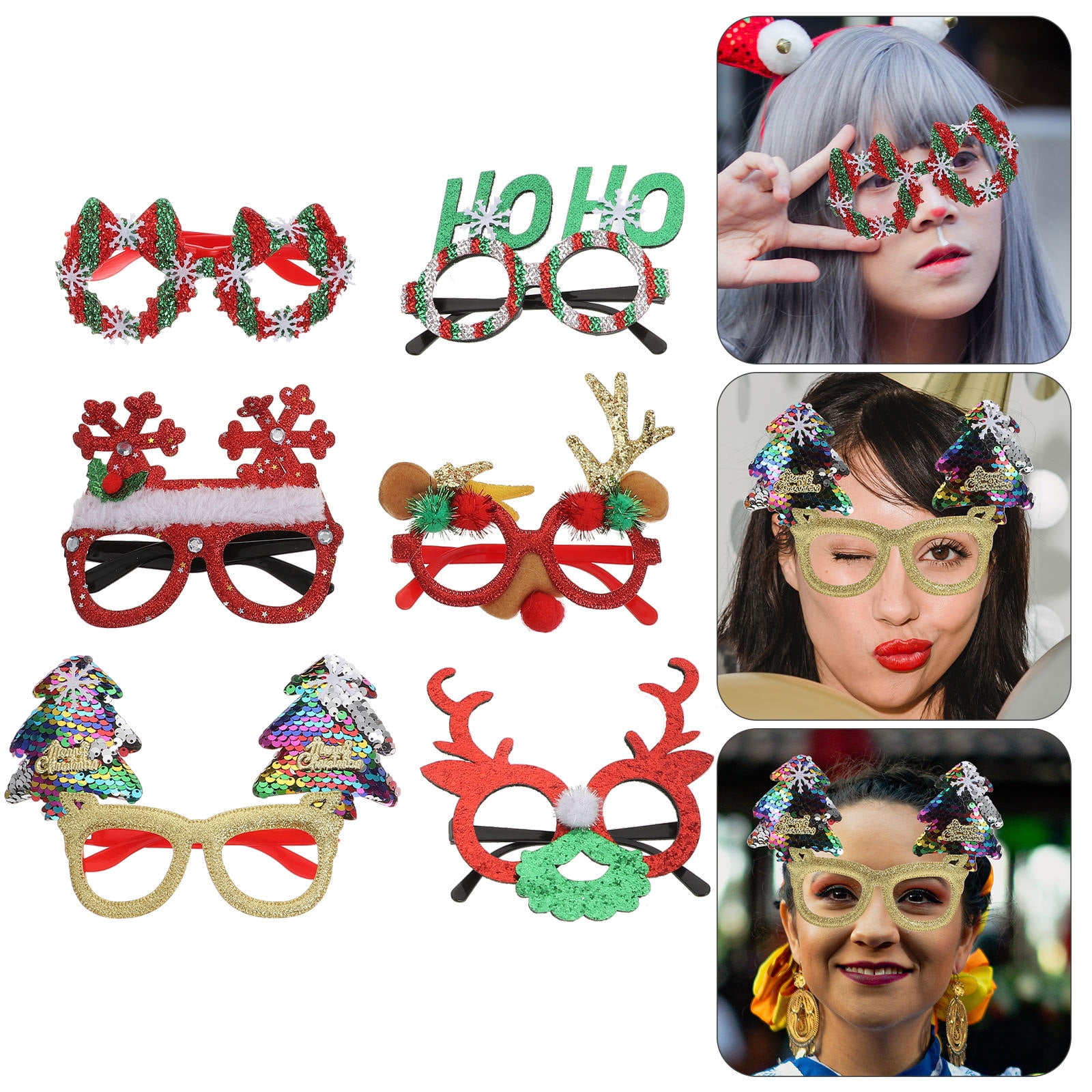 YOSADIER Selfie Props for Christmas Party Decoration, Assorted Colors ...