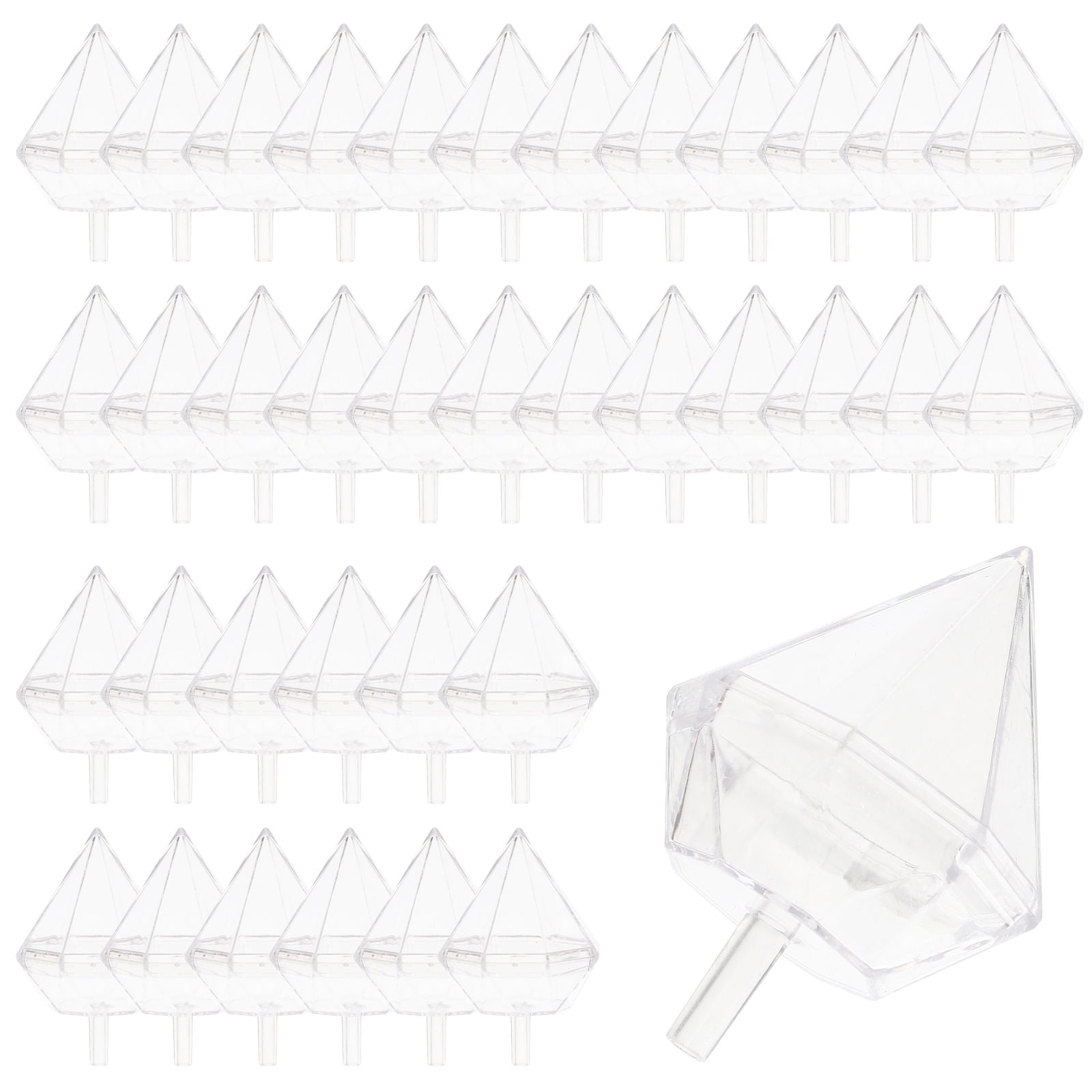 YOSADIER 80Pack Clear Chocolate Box Holders Transparent Plastic for Diy ...