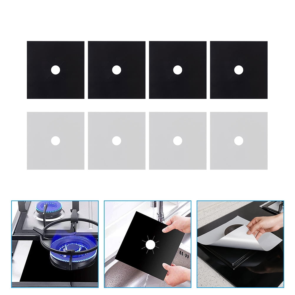 YOSADIER 8Pcs Gas Stove Cover Non-Stick Heat Resistant for Homeowners ...