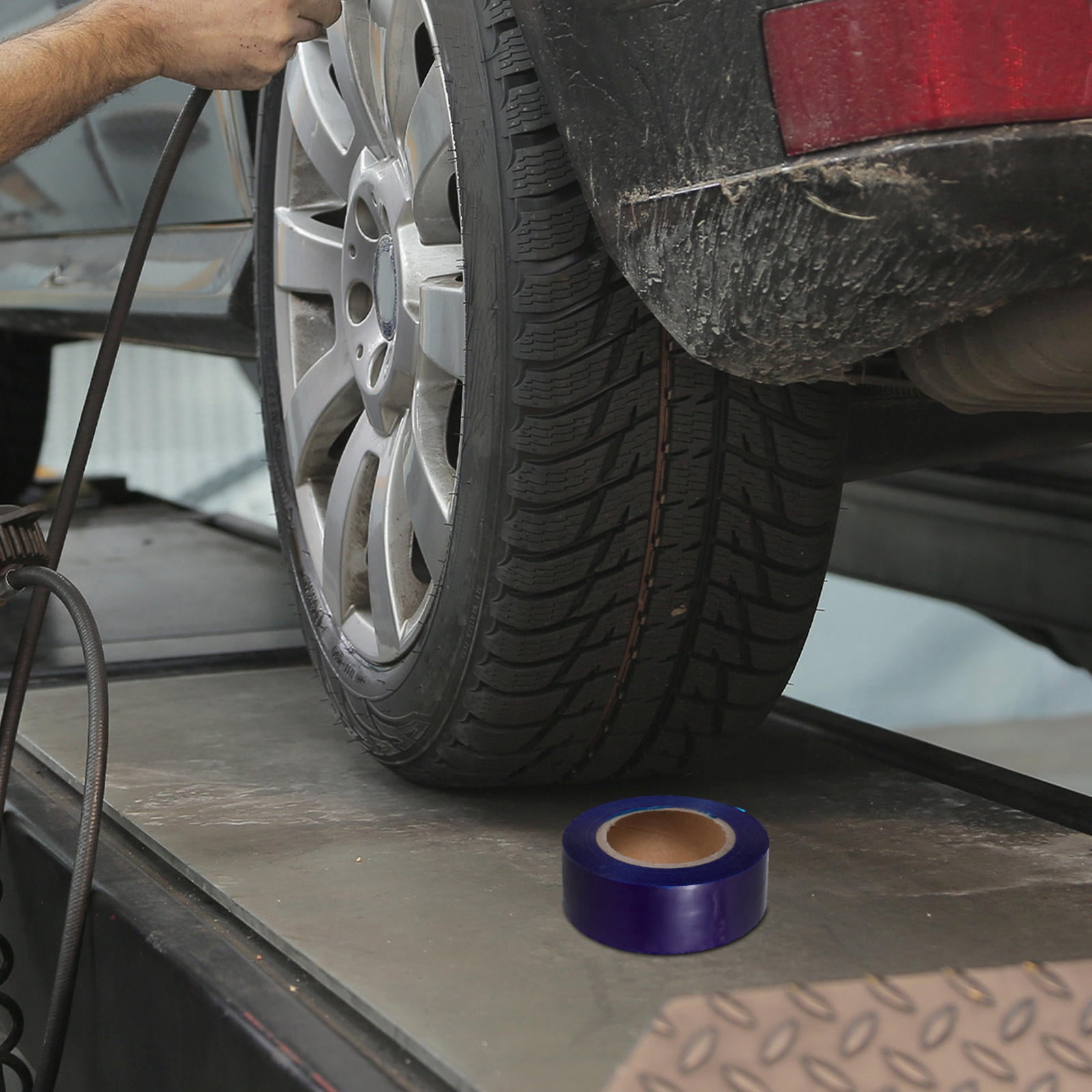 YOSADIER Automotive Enthusiasts Rim Protection Tape Blue PE Tire ...