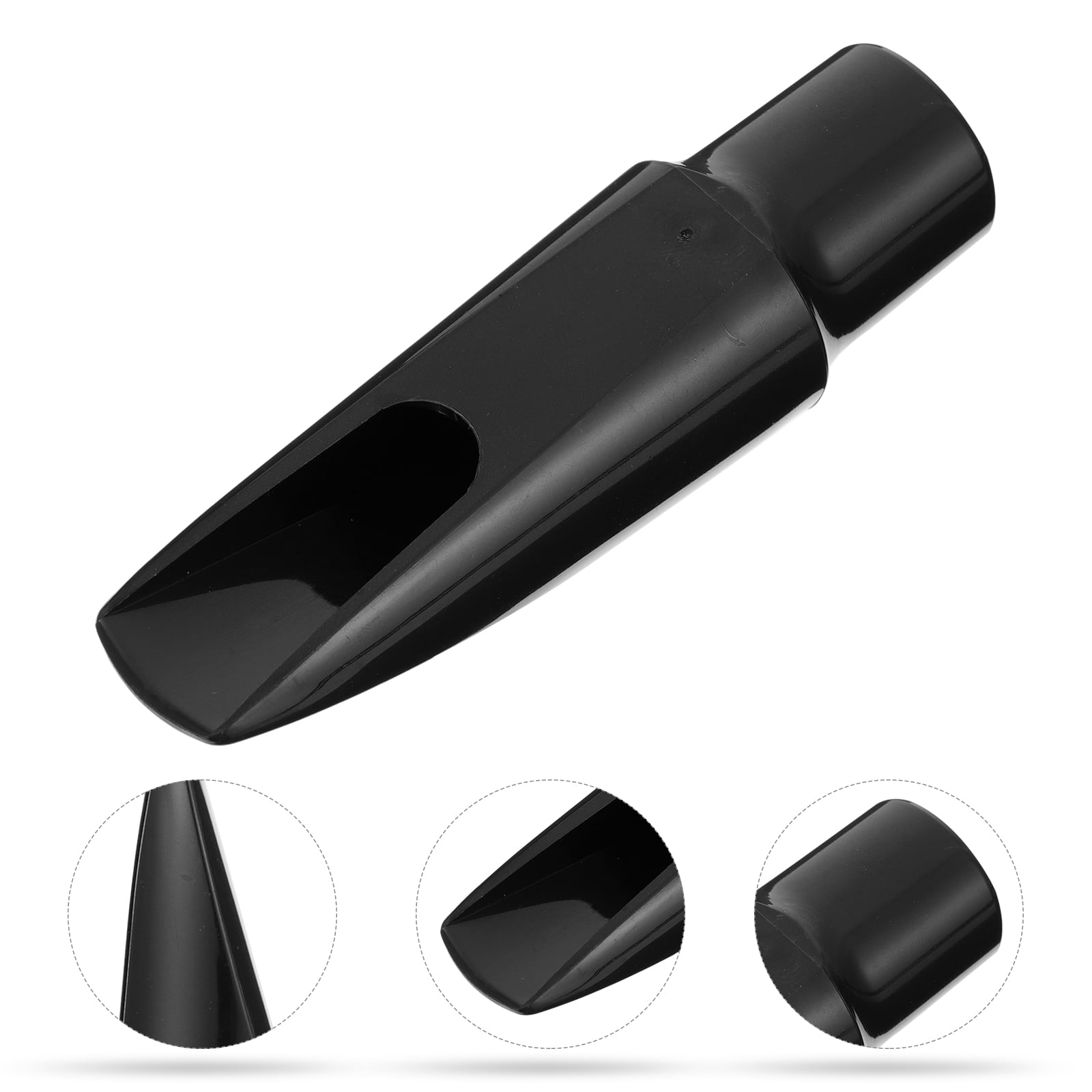 YOSADIER Black Food Grade Plastic Alto Saxophone Flute Head 1Pack for ...