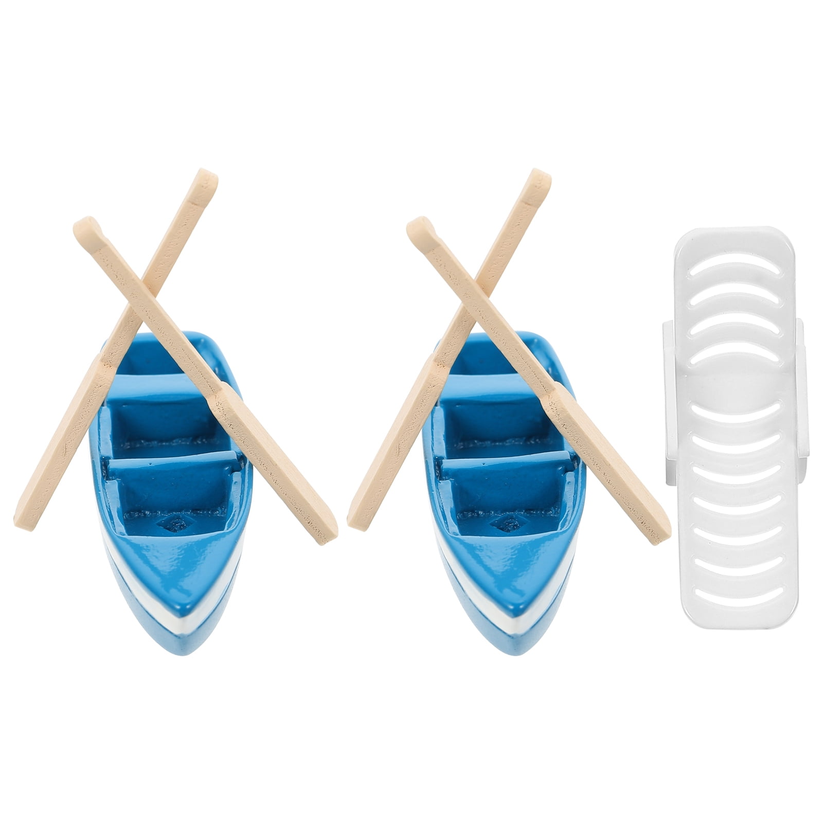 YOSADIER Miniature Beach Boat and Chair 5Pcs Set for Desktop Decoration ...