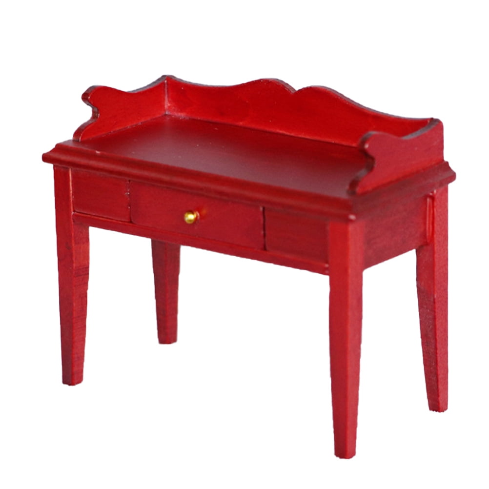 YOSADIER Miniature House Furniture Set Red Color Rectangular Shape For ...