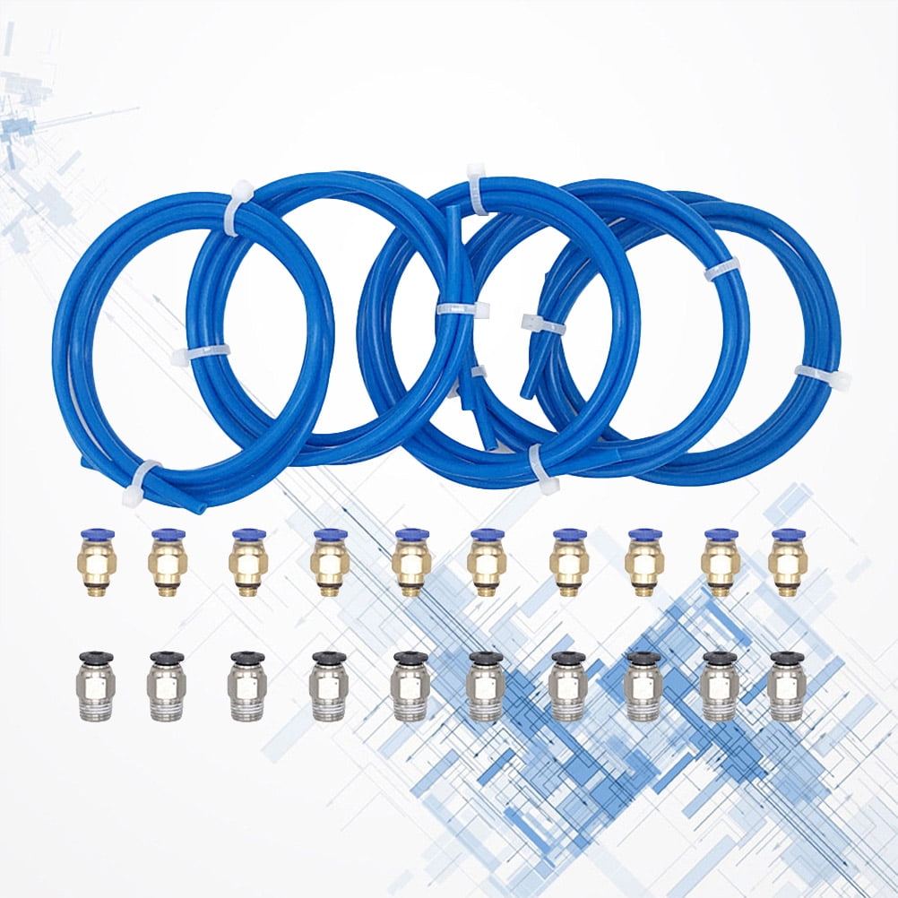 YOSADIER PTFE Adapter Tubing Connector 5 Tubes 3D Printers Accessories ...