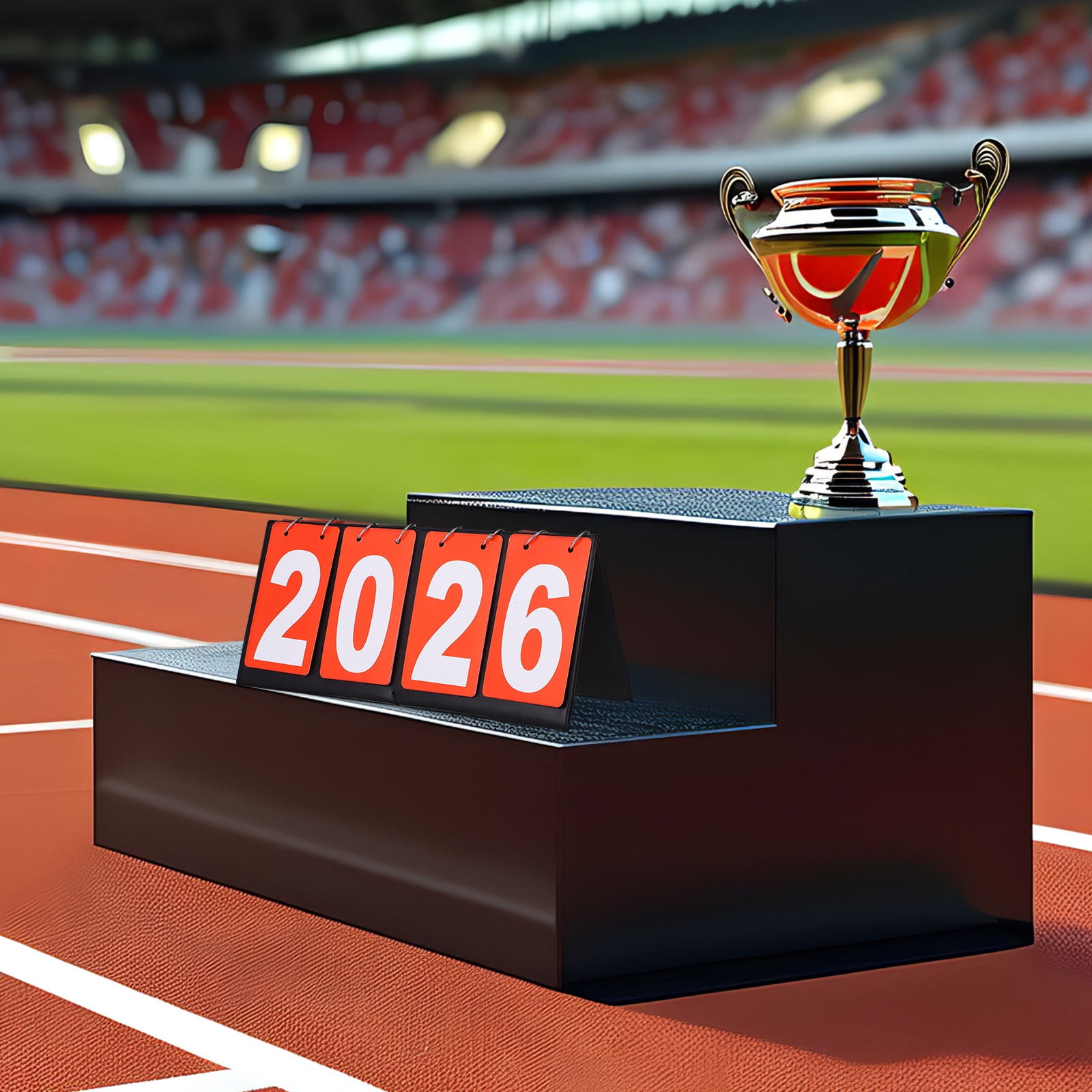 YOSADIER Pickleball Scoreboard Sports Tabletop Scoreboard PVC Red 1Set ...