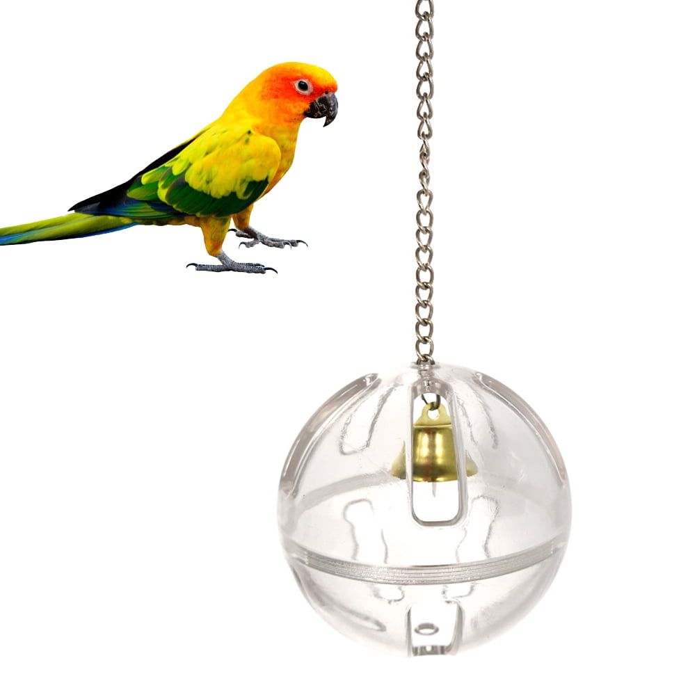 YOSADIER Portable Transparent Parrot Foraging Ball for Pet Use Acrylic ...