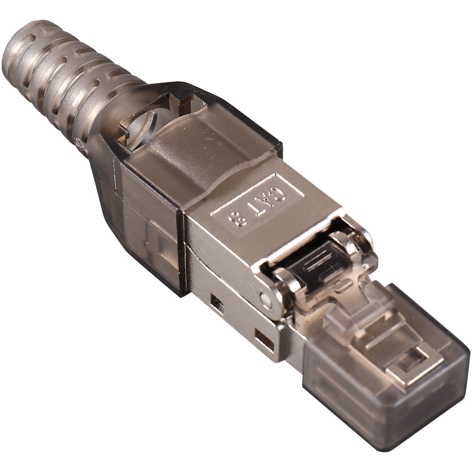 YOSADIER Shielded Connectors Cat 8 Plugs for Ethernet Cable with Design ...