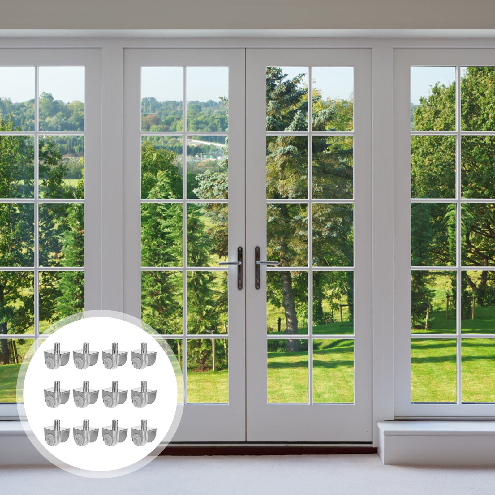 YOSADIER Silver Clamp 20Pack Partition Clamp for Bathroom Glass Panel ...