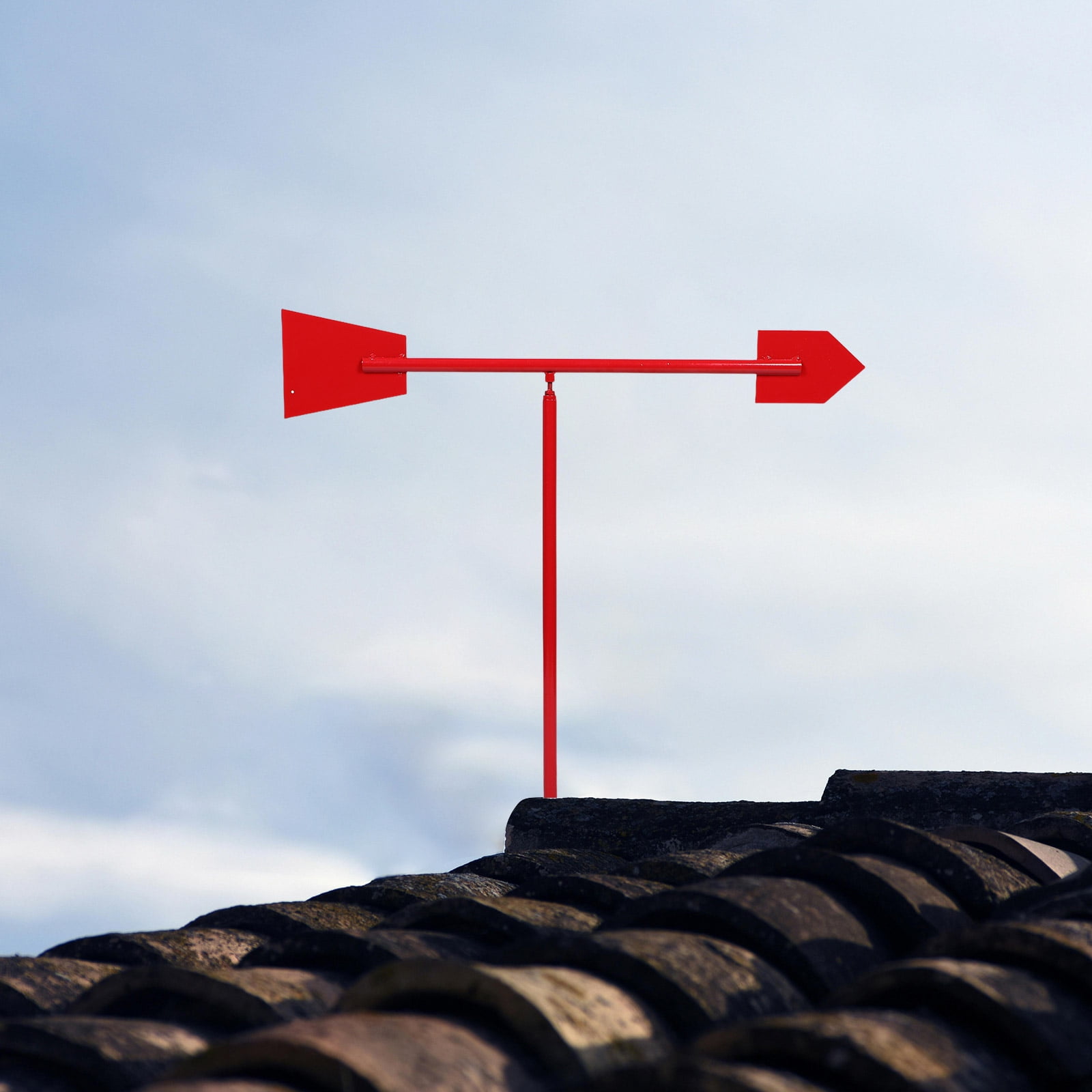 YOSADIER Wind Direction Indicators Weathervane Red Metal Sleek Design ...