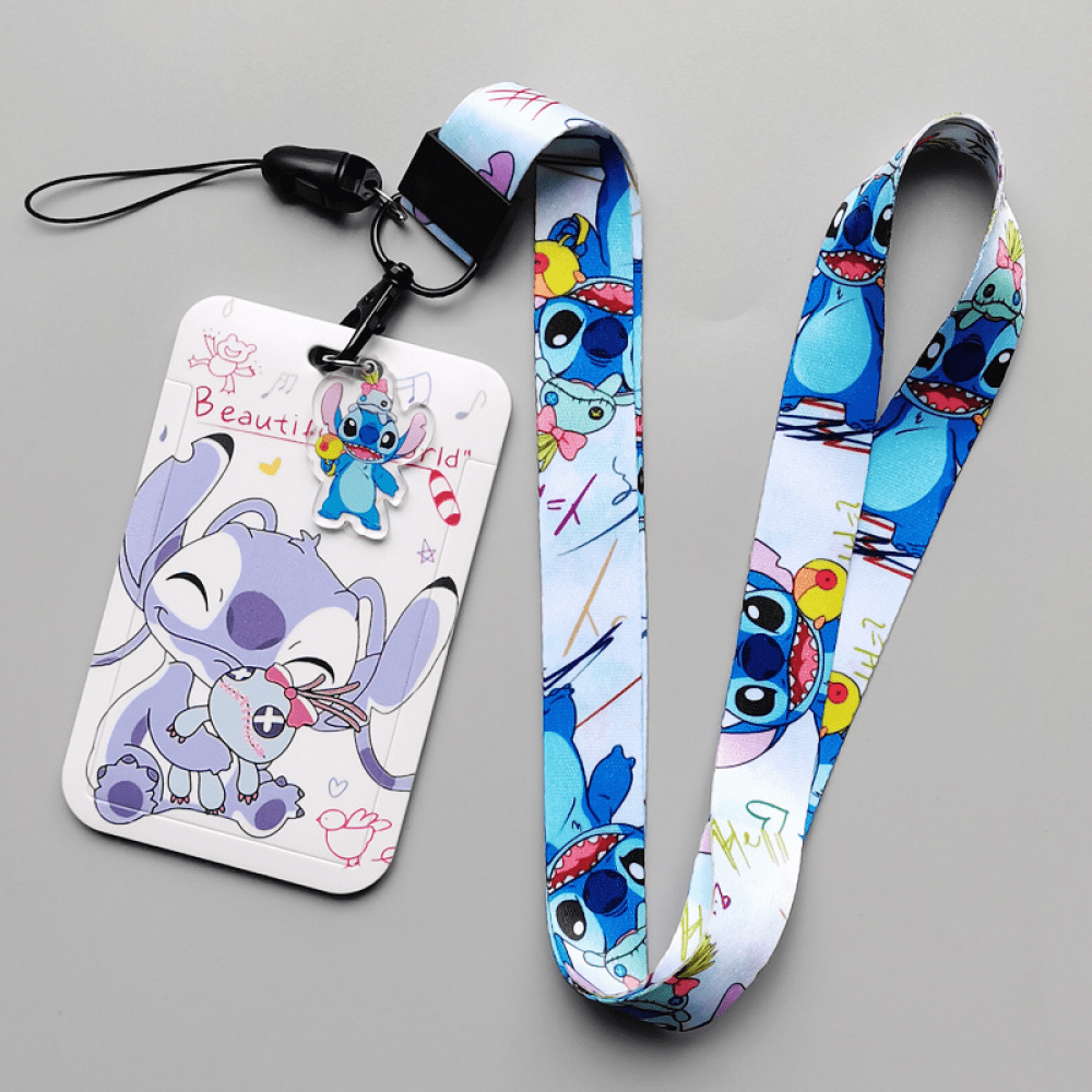 YOSENING Anime Cartoon Stitch Hard PVC Bus Pass Card Case - ID Badge ...