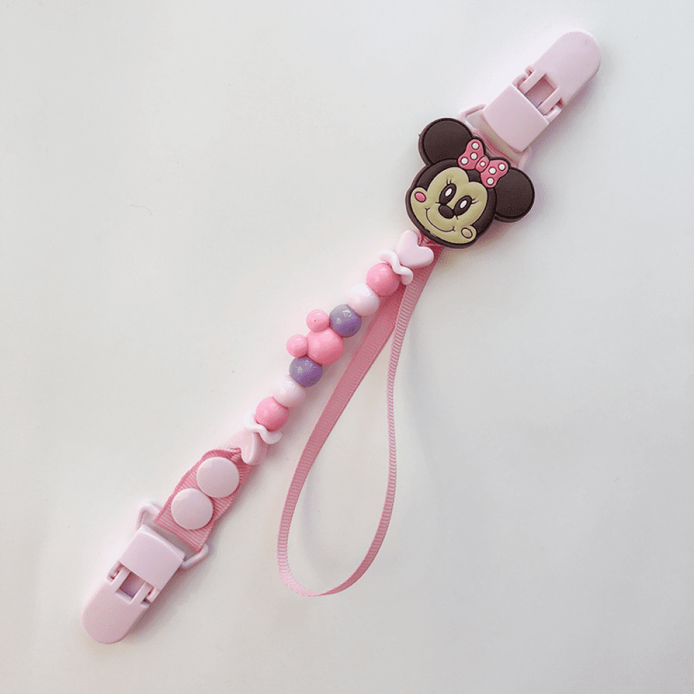 YOSENING Cute Cartoon Mickey_Mouse Pacifier Clip - Soft & Safe Soothing ...