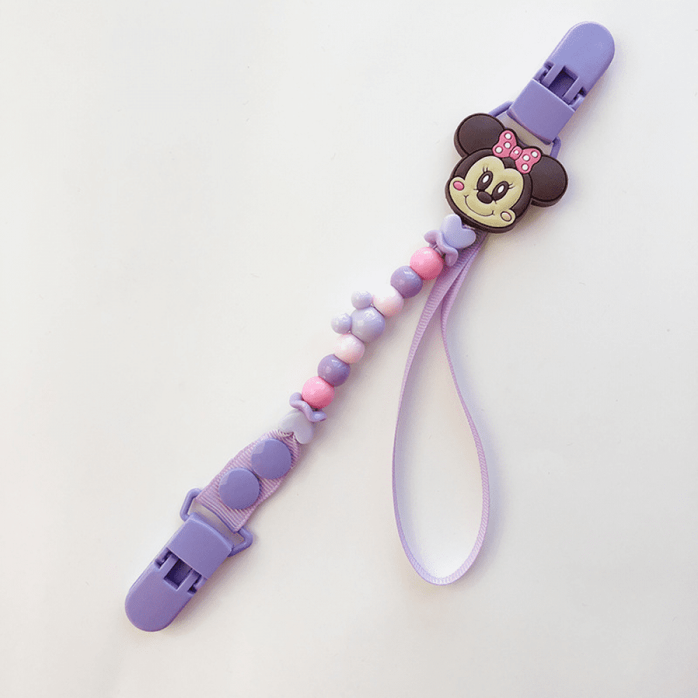 YOSENING Cute Cartoon Mickey_Mouse Pacifier Clip - Soft & Safe Soothing ...