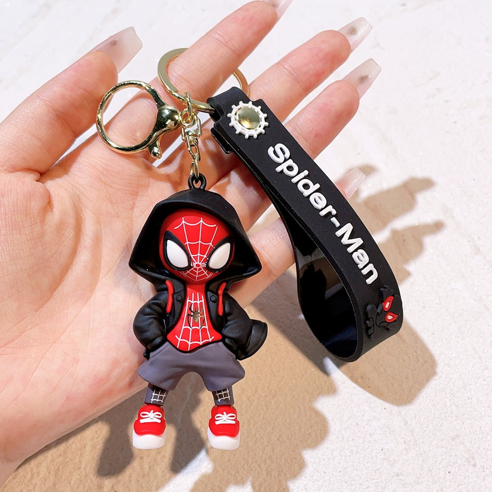 YOSENING Spiderman Hero Keychain Collection - Cartoon Style Key Rings ...