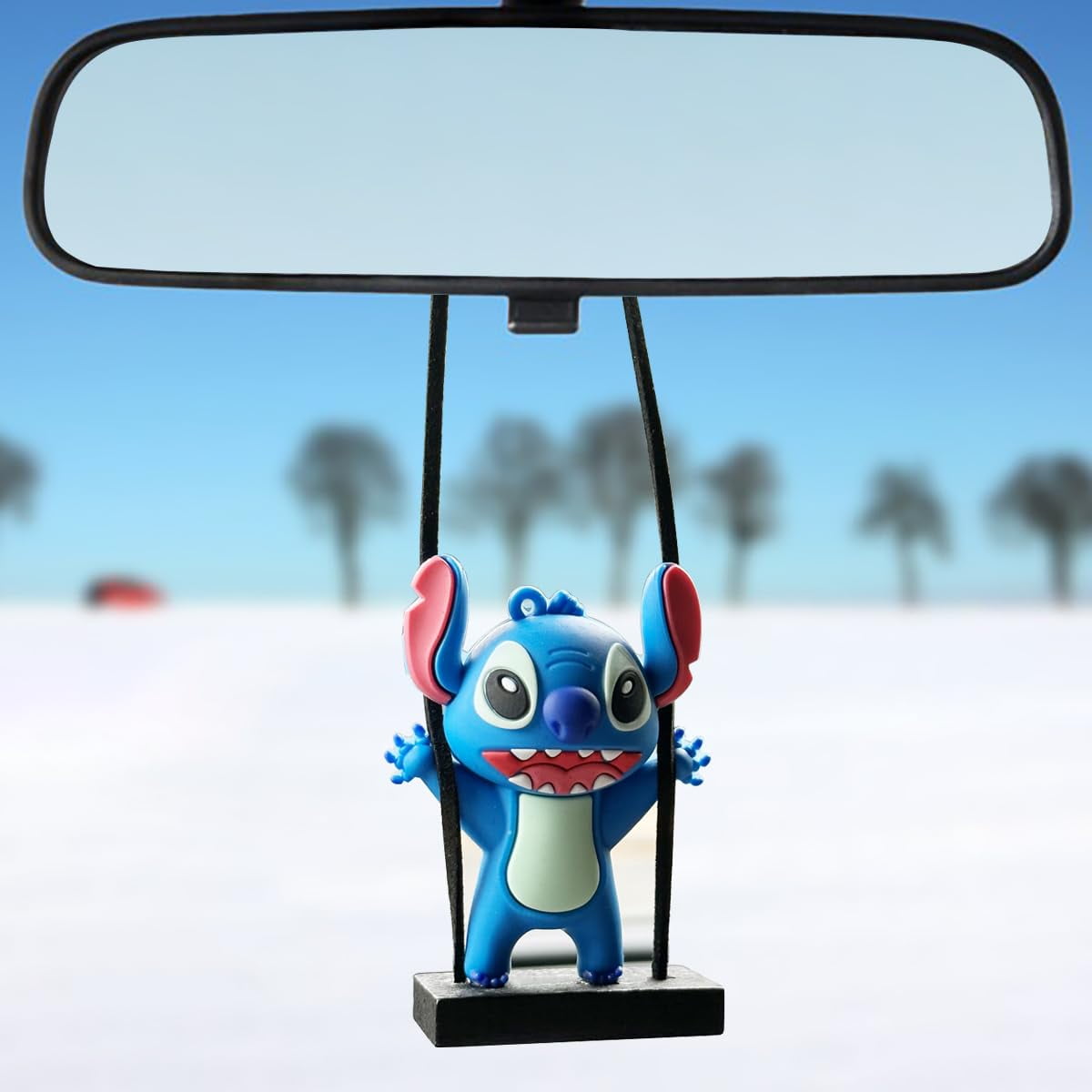 YOSENING Stitch Car Swing Ornament, Decoration, Mirror Hanging Interior ...