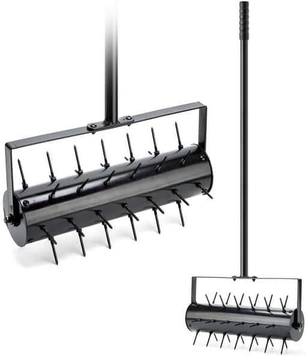 YOSHIKO Lawn Aerator Heavy-duty Manual Spike Rolling Lawn Aerator for ...