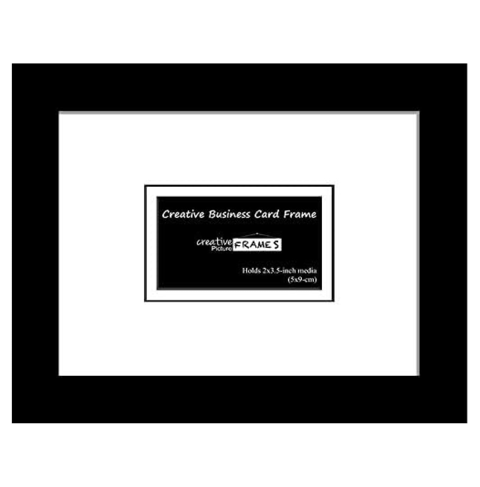 YOSITiuu 1-2" x 3.5" Opening Black Business Card Frame with 6" x 8 ...