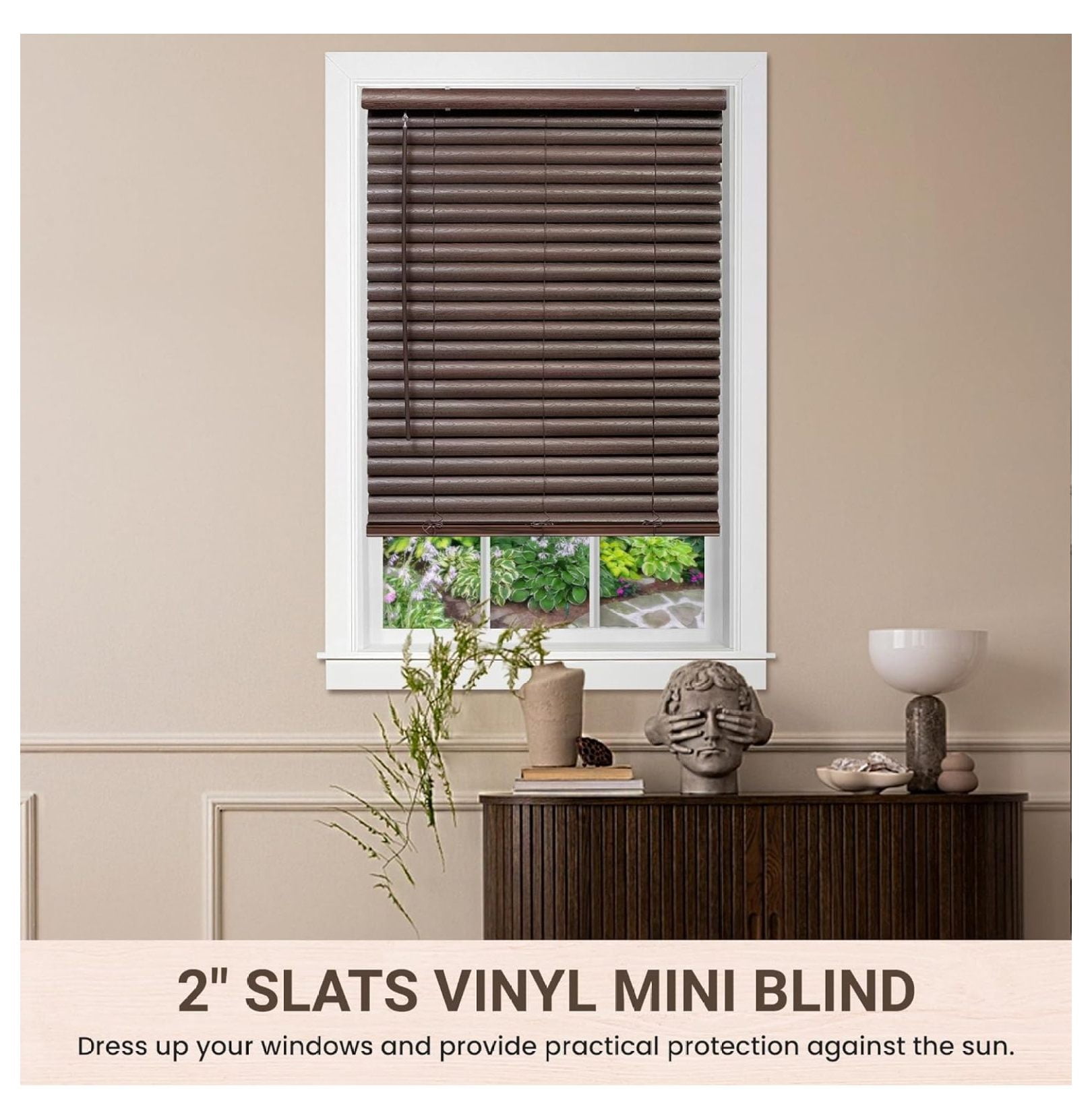 YOSITiuu 2" Slats Cordless Window Blinds, 31W x 64L Inches Light ...