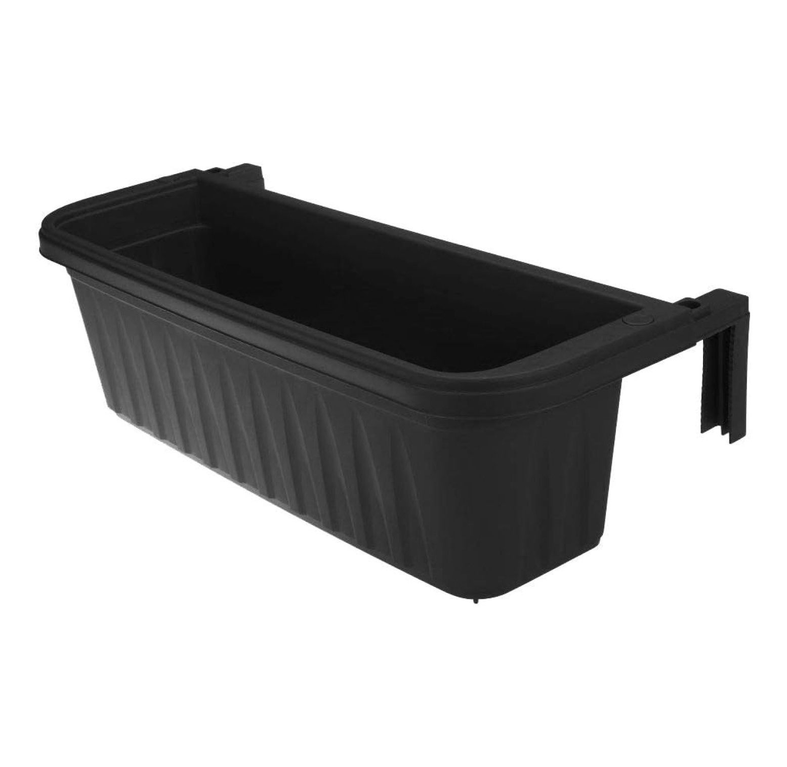 YOSITiuu 24" Adjustable Railing Planter, Black - Walmart.com