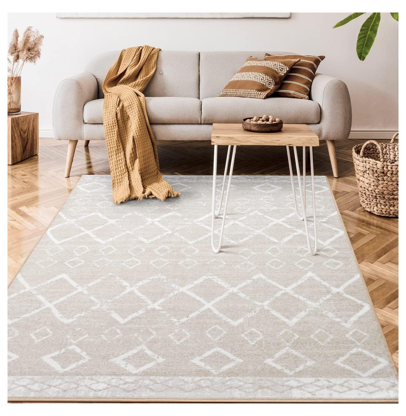 YOSITiuu Alfombras Non-Skid (Non-Slip) 5x7 Rubber Back Bohemian ...