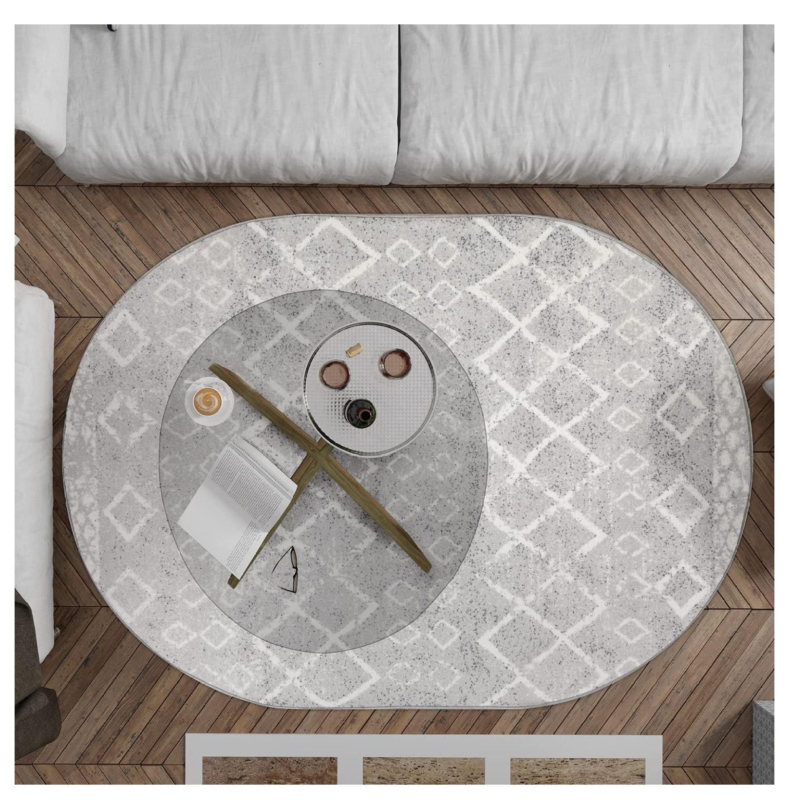 YOSITiuu Alfombras Non-Skid (Non-Slip) 5x7 Rubber Back Bohemian ...