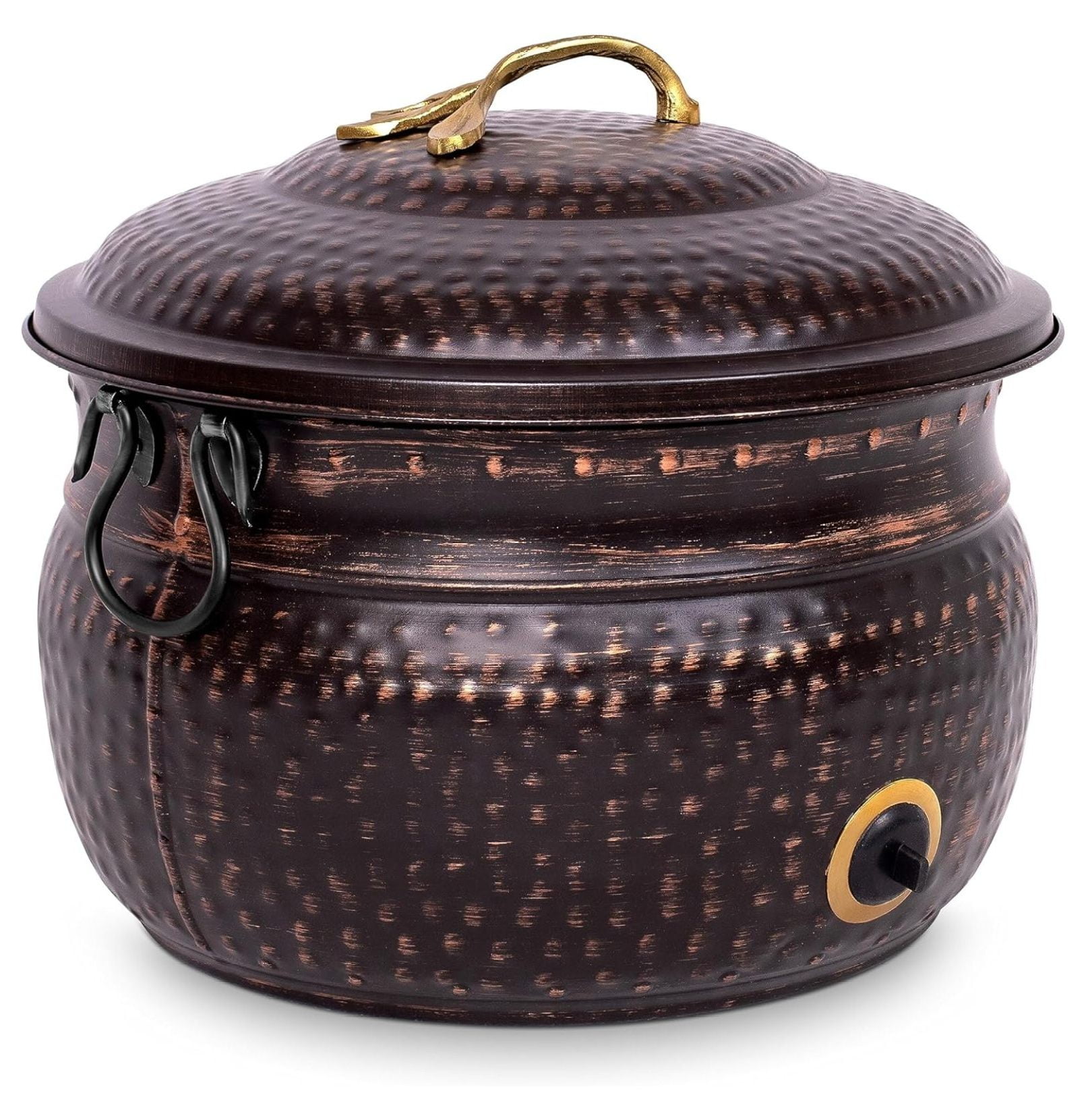 YOSITiuu Decorative Water Hose Holder with Lid | Holds 200ft Hoses ...