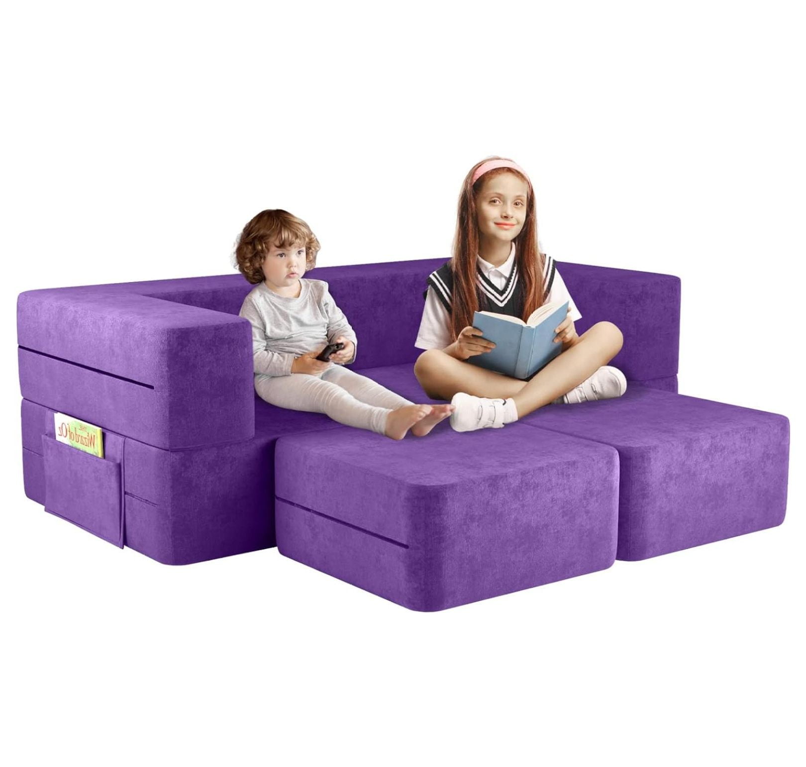 YOSITiuu Kids Couch, Toddler Couch with Washable and Durable Covers ...