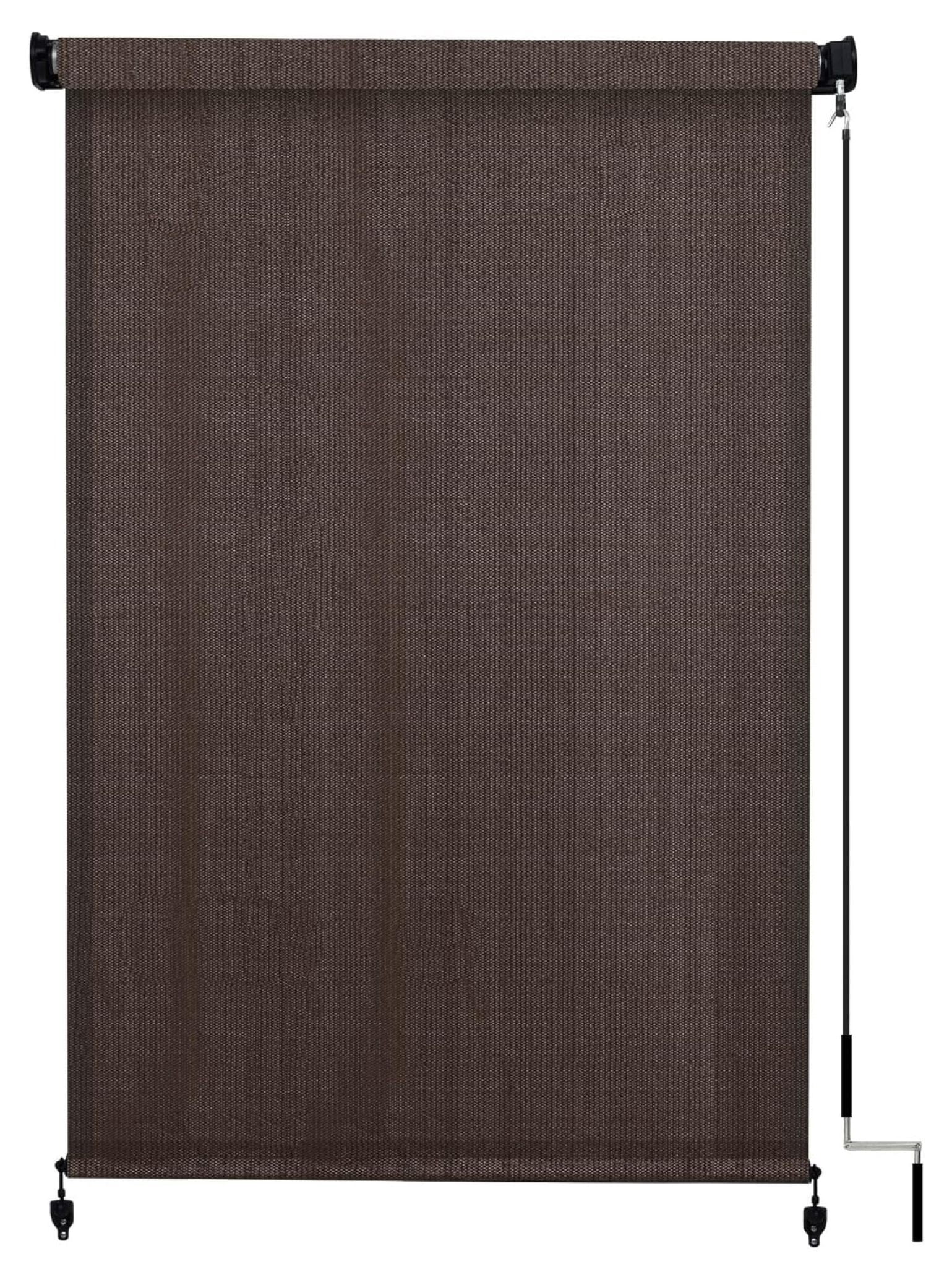 YOSITiuu Outdoor Shade Fabric for Porch Gazebo, Patio Cordless Blinds ...