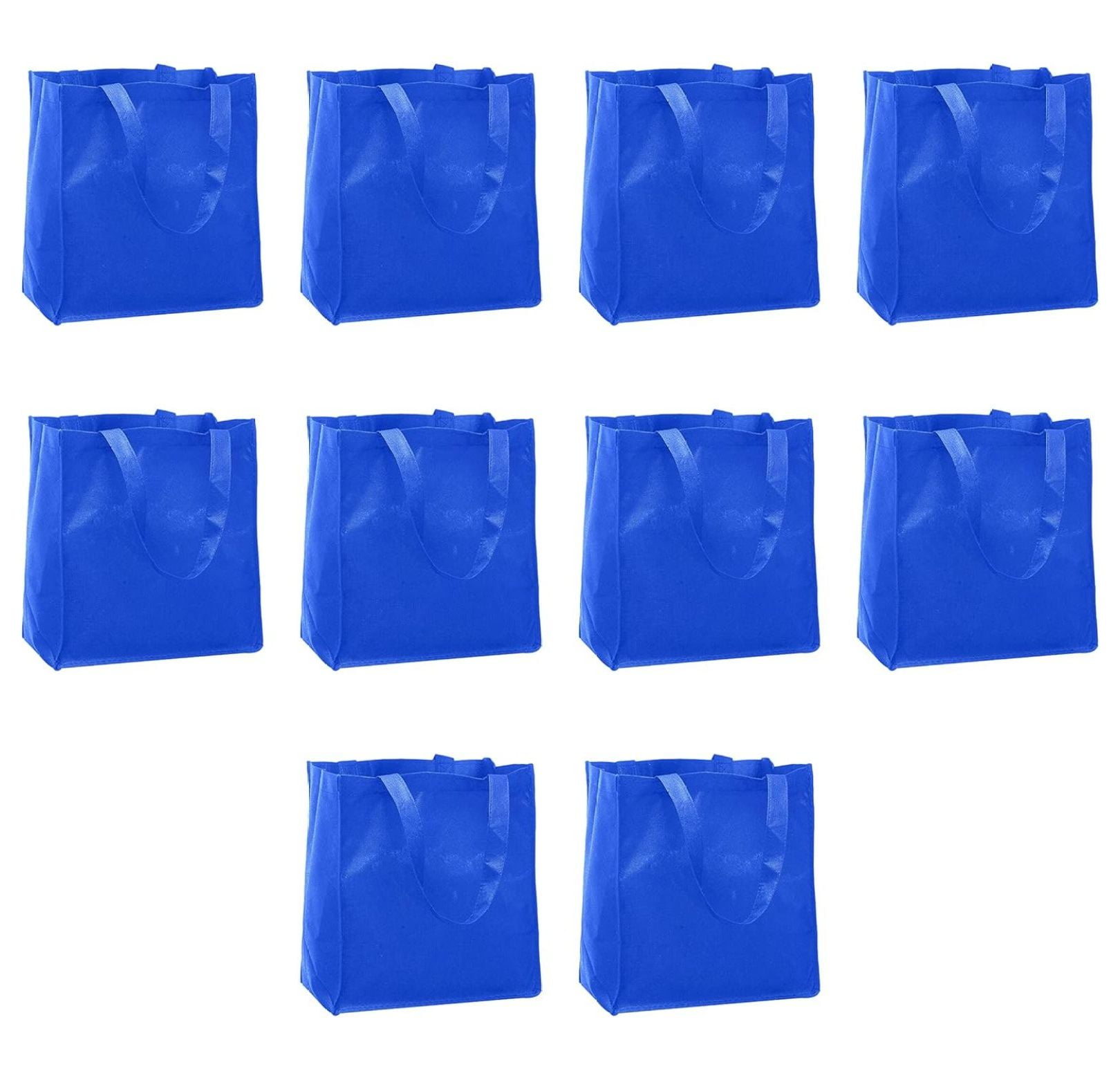 YOSITiuu Reusable Cloth Grocery Shopping Tote Bags - 10 Pack - Foldable ...