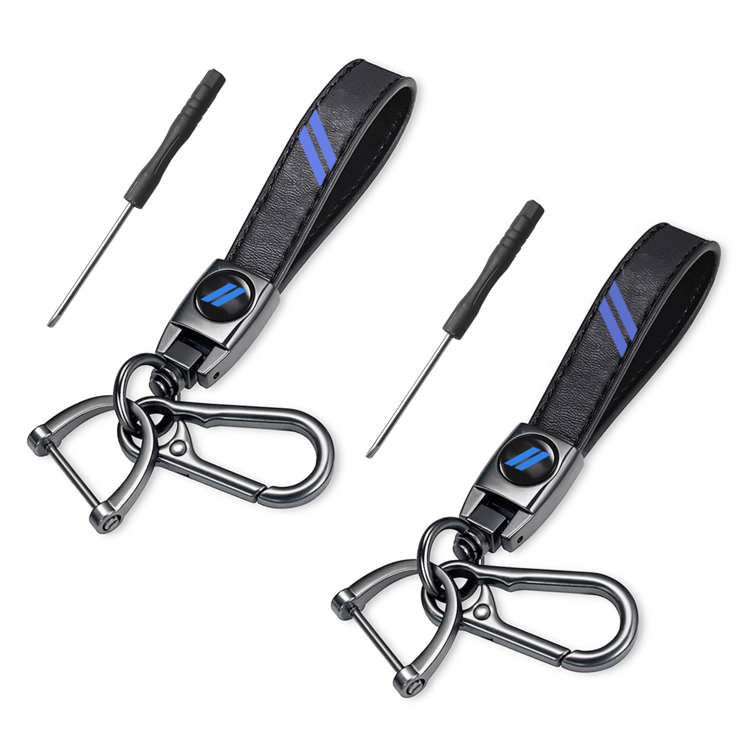 YOSRTER 2PCs Leather Keychain MMF7 for Dodge Charger Durango Challenger ...