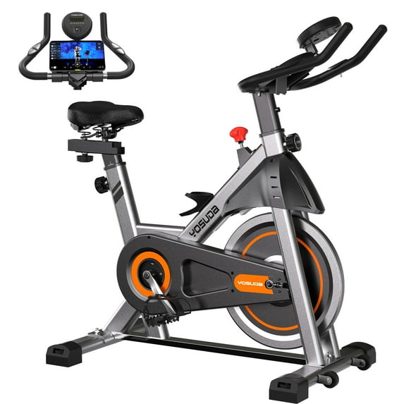 YOSUDA Indoor Cycling Bike, 330 lbs Capacity, Comfort Seat, LCD Monitor - Walmart.com