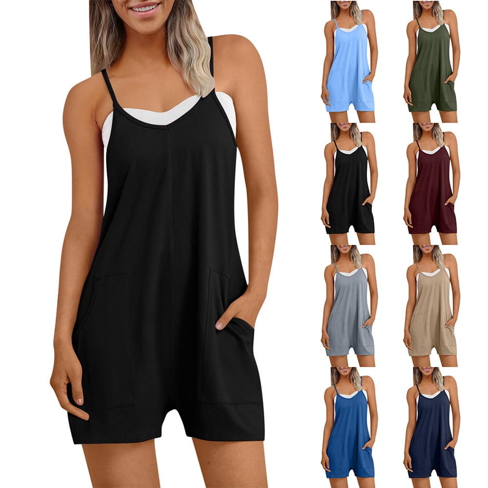 YOTAMI Summer Rompers Jumpsuits for Women Vacation Beach Outfits 2025 ...