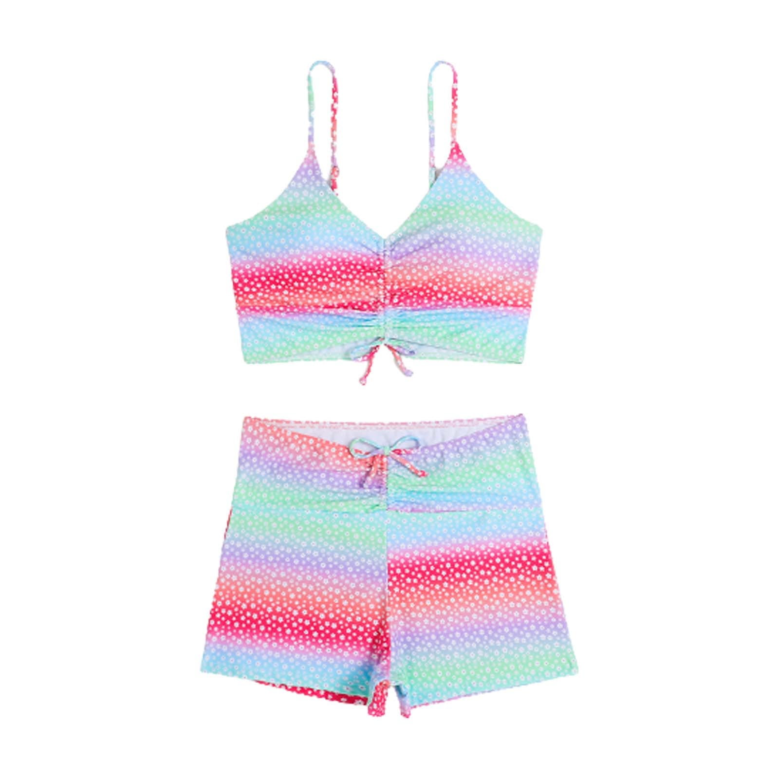 YOTMKGDO Bathing Suit For Women, Ladies Summer Casual Two Piece Retro ...