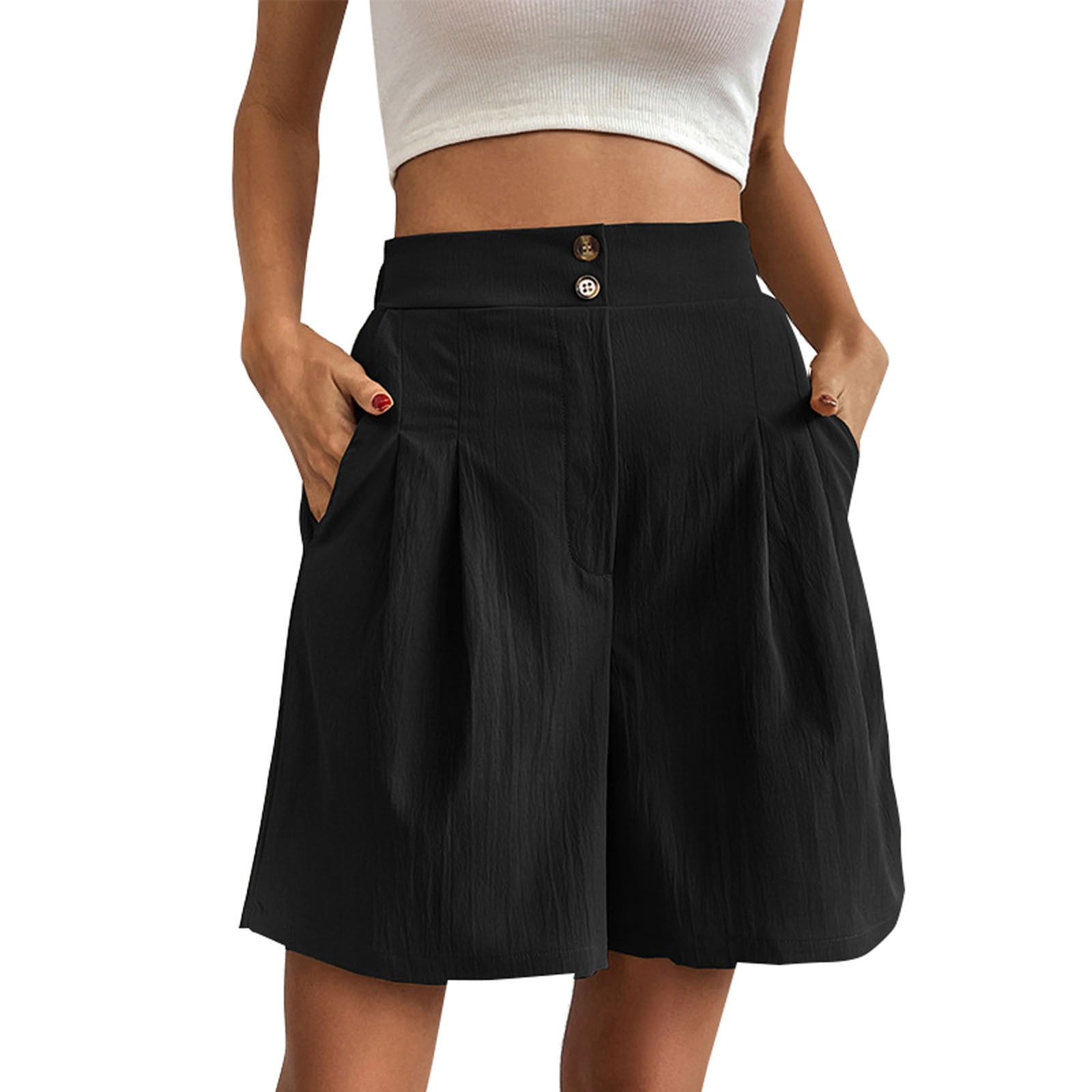 YOTMKGDO Bell Bottoms Ladies Summer Color Casual Loose Pants High Waist ...