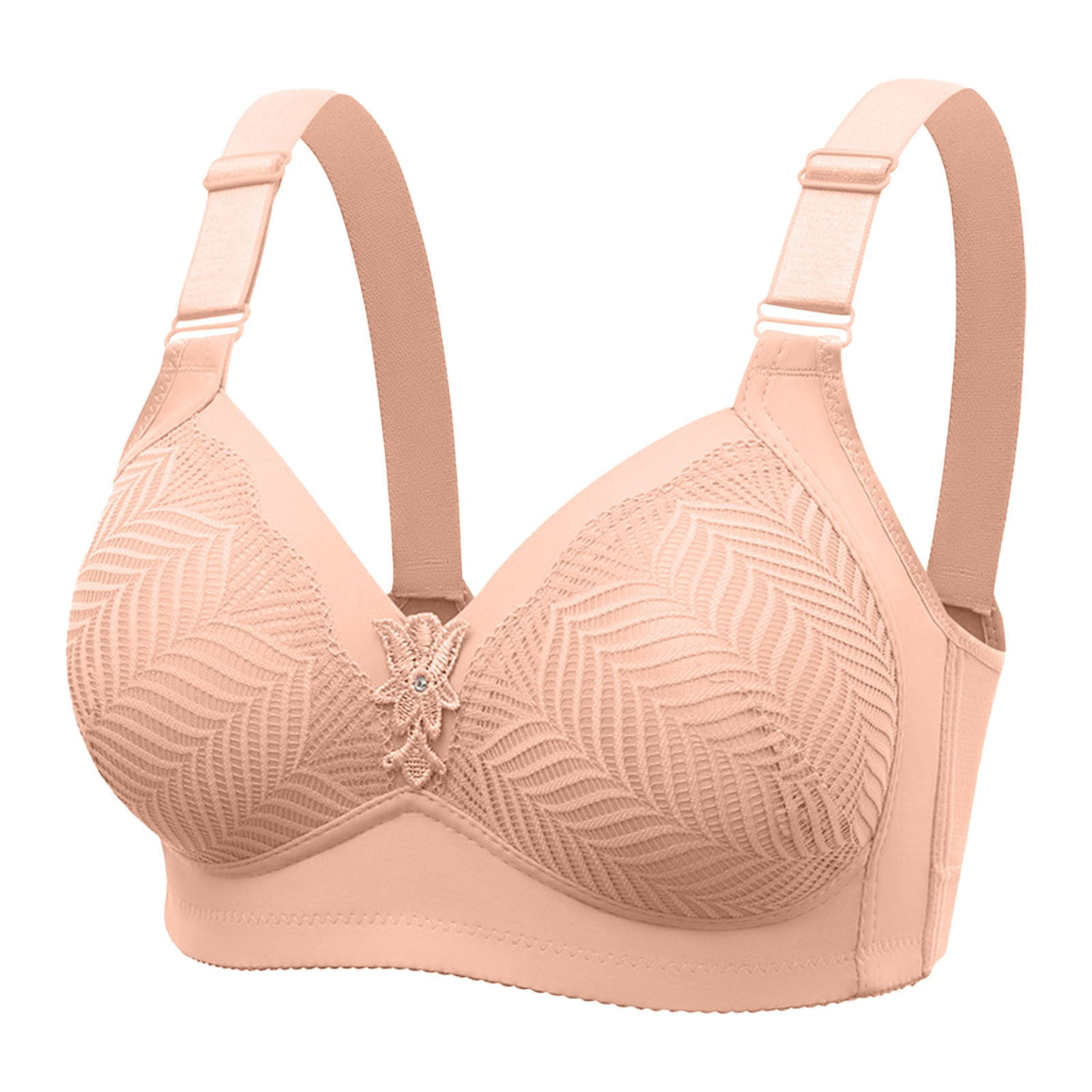 YOTMKGDO Bras for Women, Coluckor Front Closure Back Smoothing Bra Deep ...