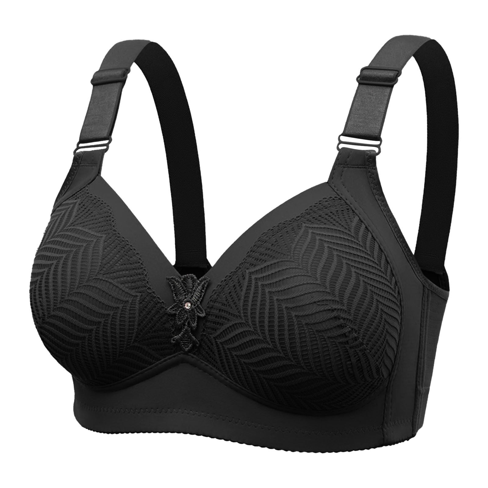 YOTMKGDO Bras for Women, Coluckor Front Closure Back Smoothing Bra Deep ...