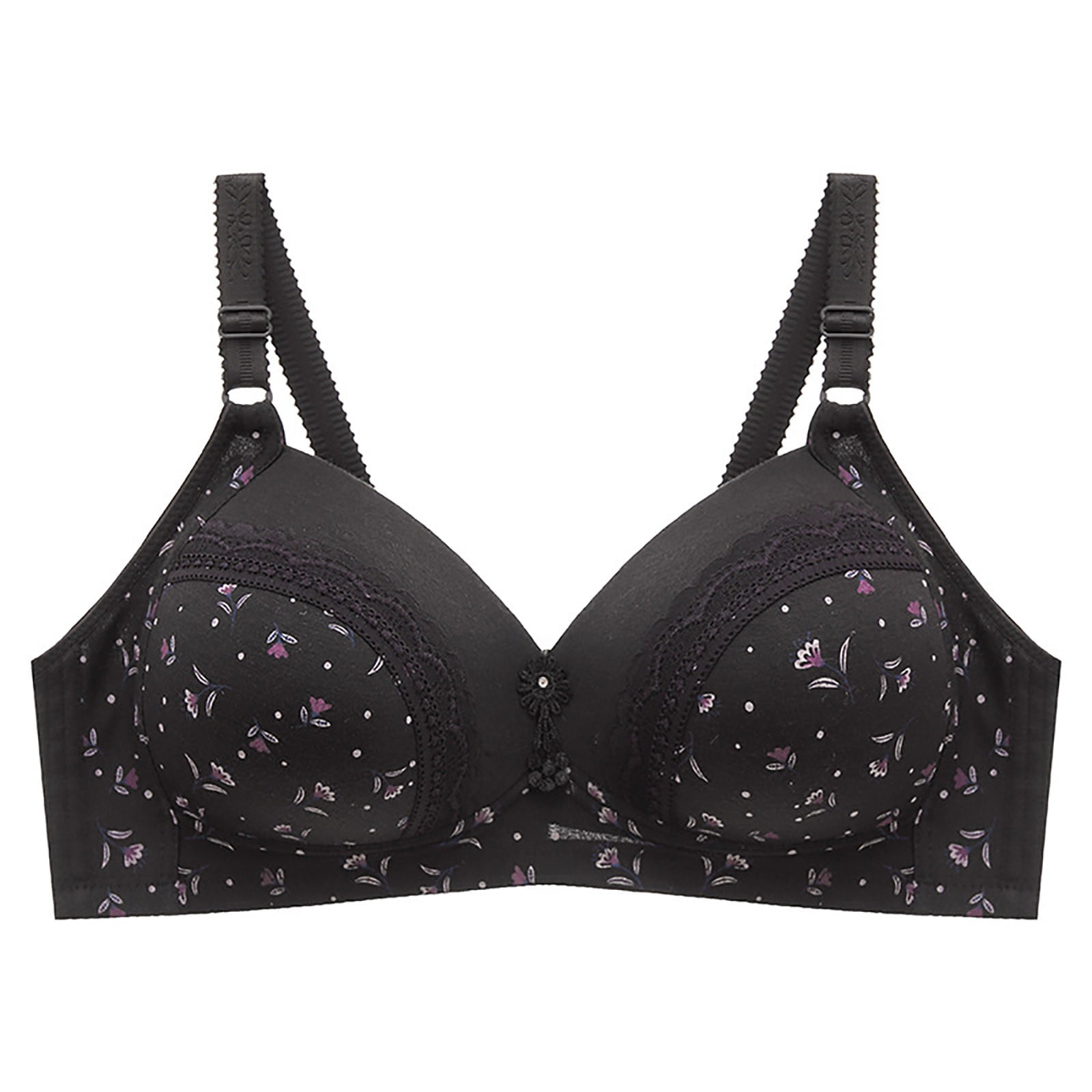 YOTMKGDO Bras for Women, Women Lace Back Button Shaping Cup Adjustable ...