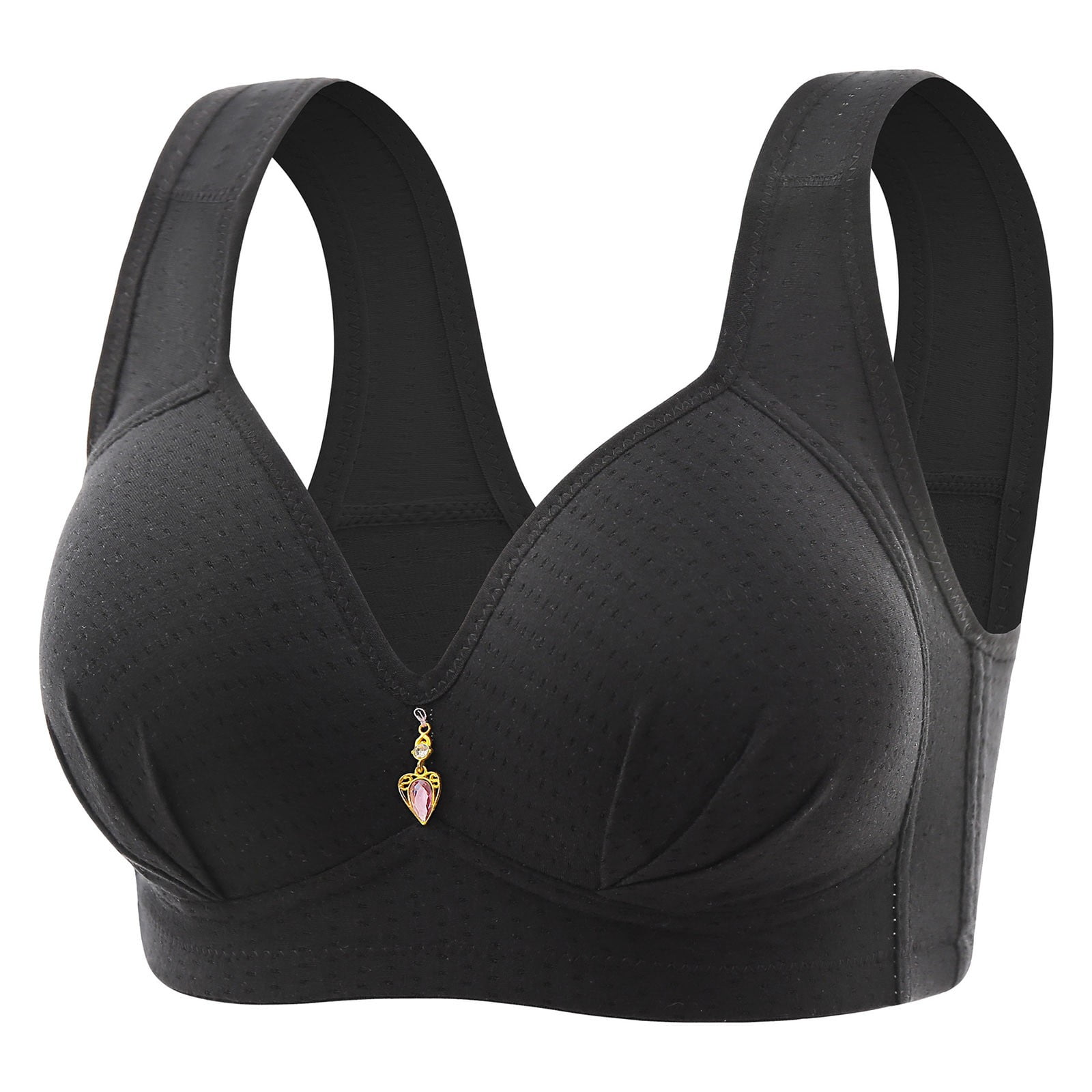 YOTMKGDO Bras for Women, Women Lace Back Button Shaping Cup Adjustable ...
