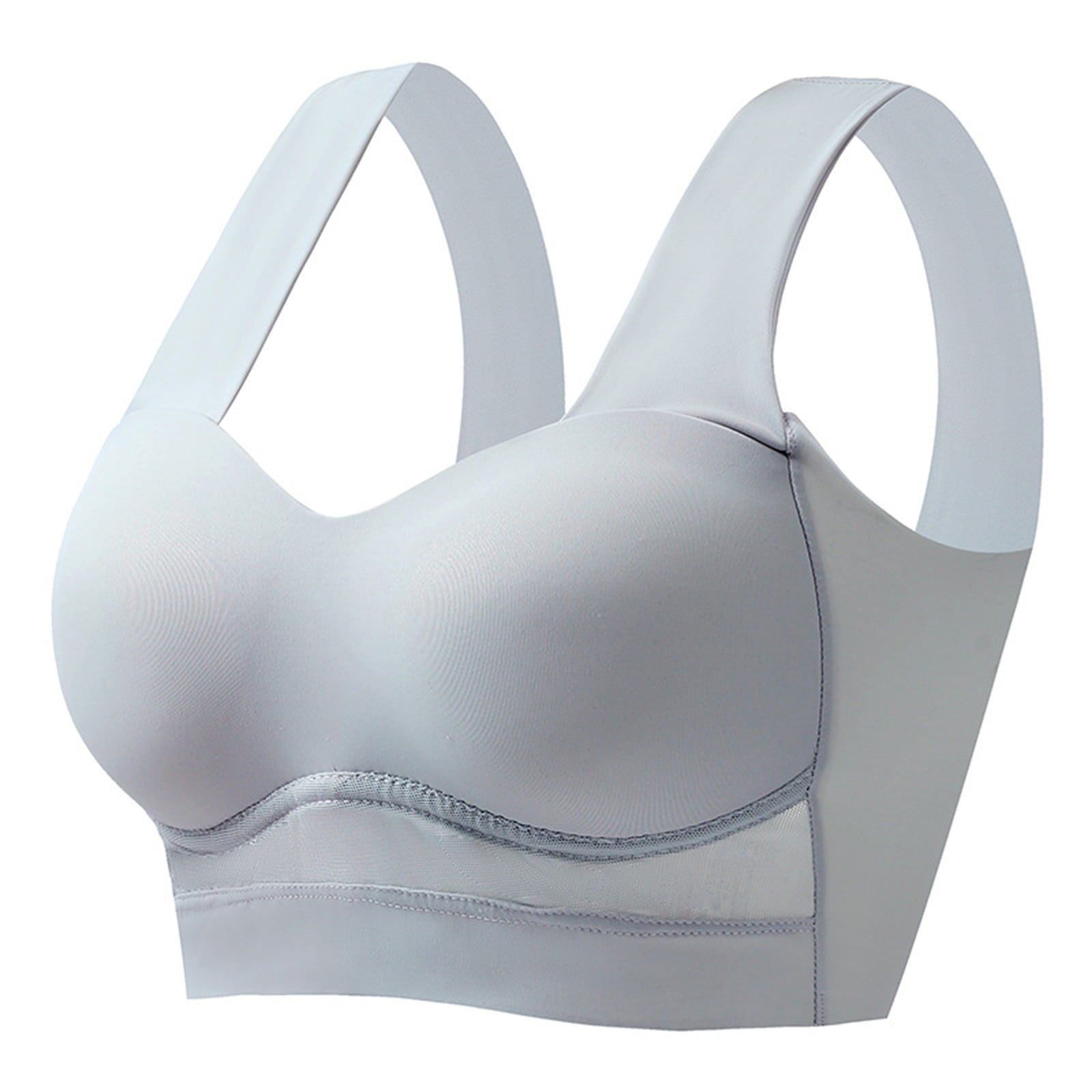 YOTMKGDO Bras for Women, Women'S New Traceless Strap Ice Silk Fixed Cup ...