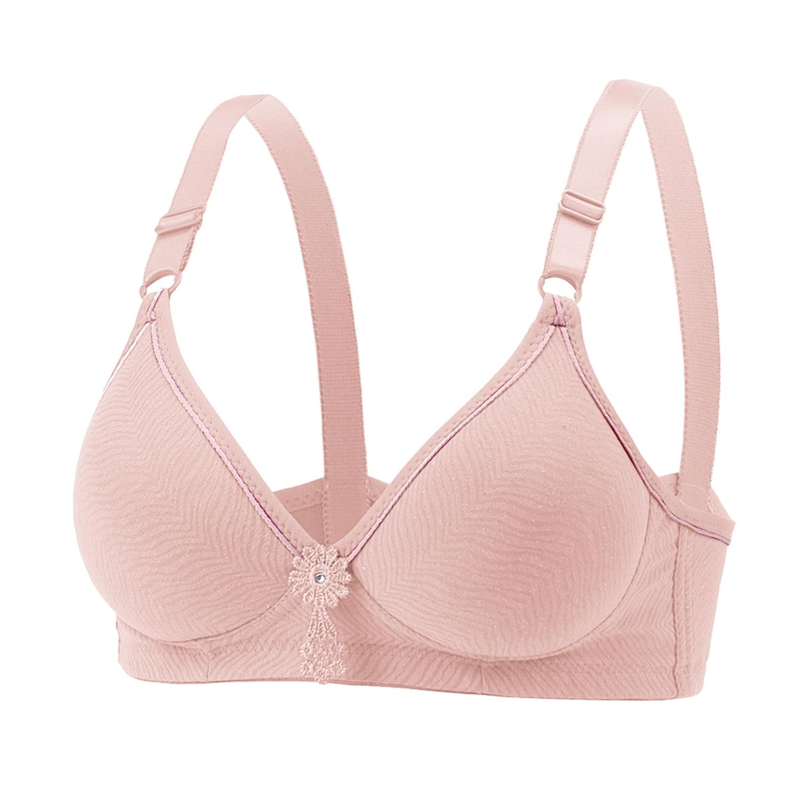 YOTMKGDO Bras for Women, Women'S No Steel Ring Thin Cotton Push Up Bra ...