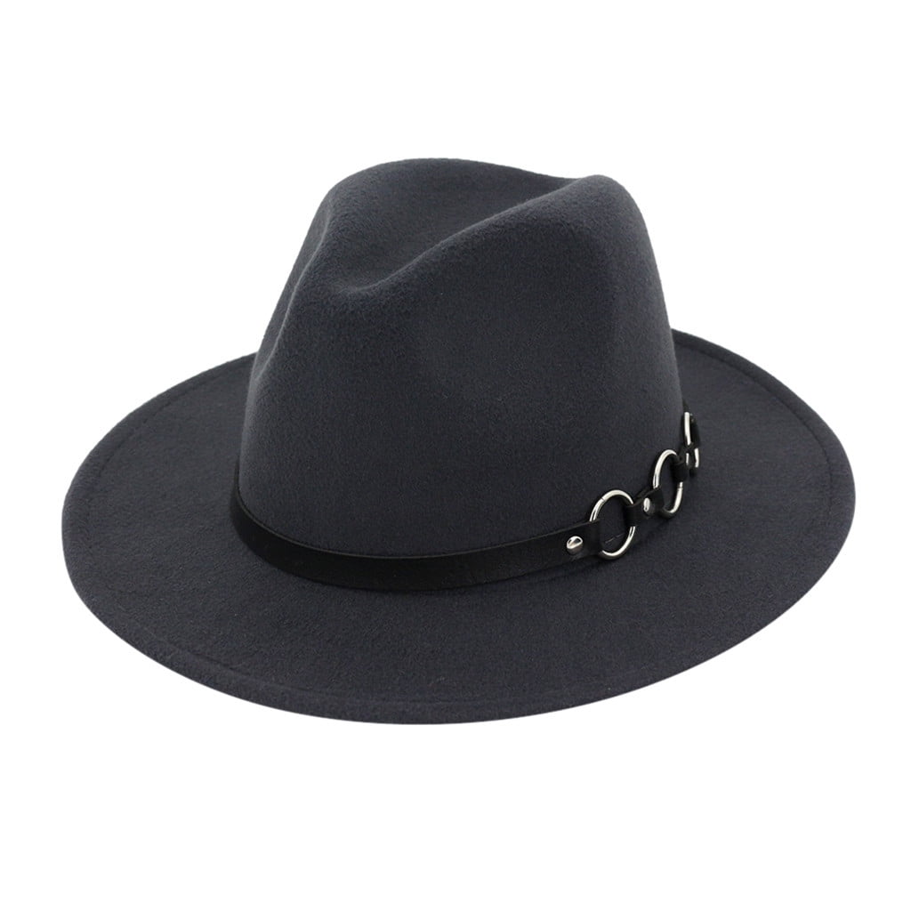 YOTMKGDO Fedora, Adjustable Women Outbacks Men Hat Buckle Wide with ...