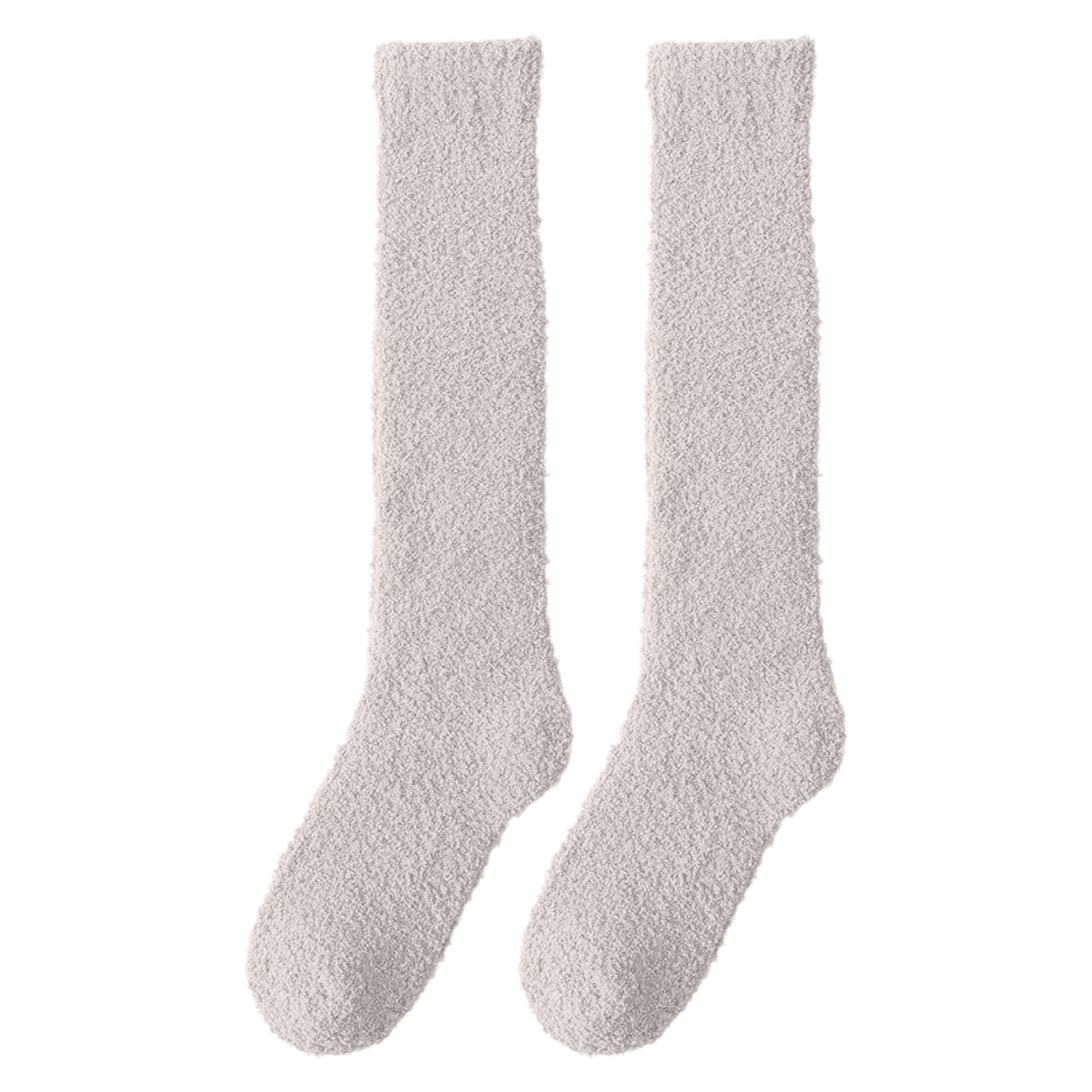 YOTMKGDO Fuzzy Socks for Women, Women Fluffy Winter Socks Warm Knee ...