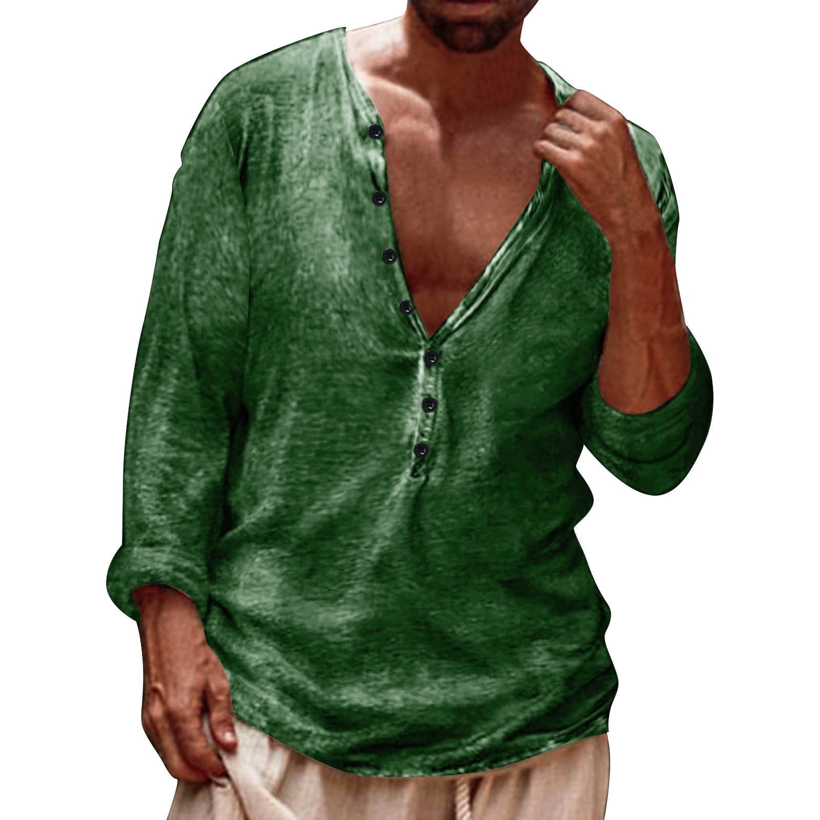 Yotmkgdo Mens T Shirts Button Down Shirt Men Mens Summer Fashion