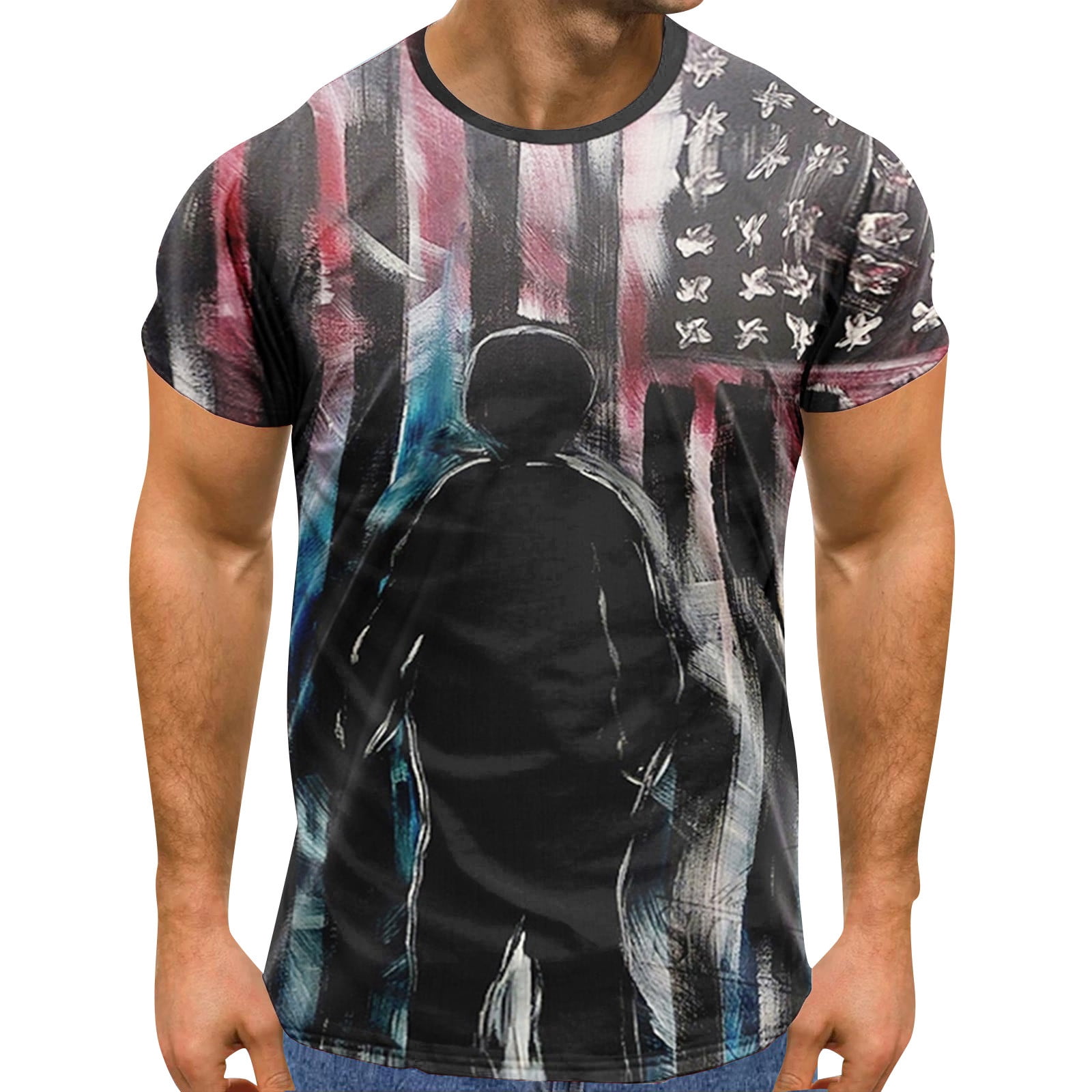 Yotmkgdo Mens T Shirts Crew Neck Tshirts For Men Mens Summer