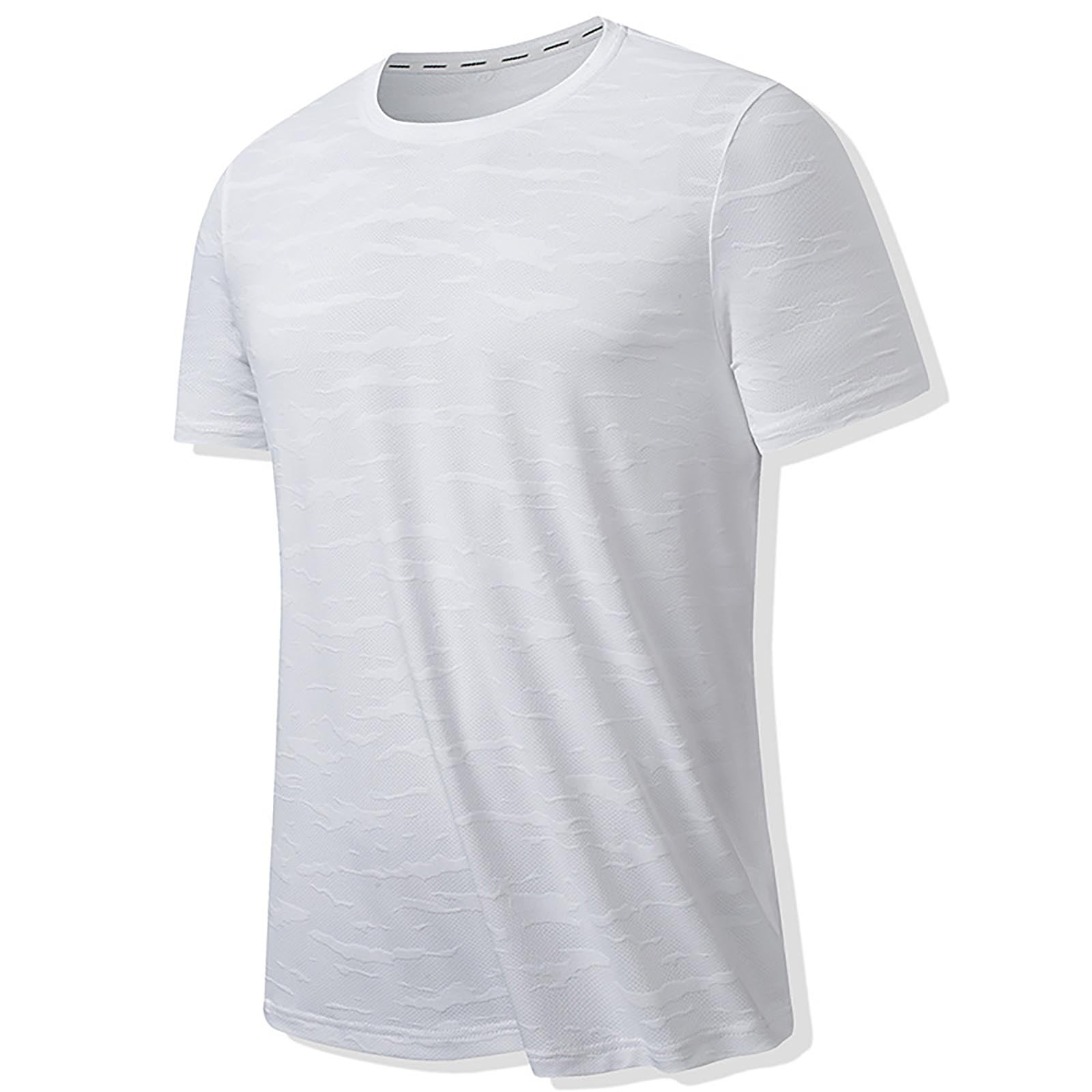 Yotmkgdo Mens T Shirts Workout Tops Summer 4d Cloud Color Needle Hole