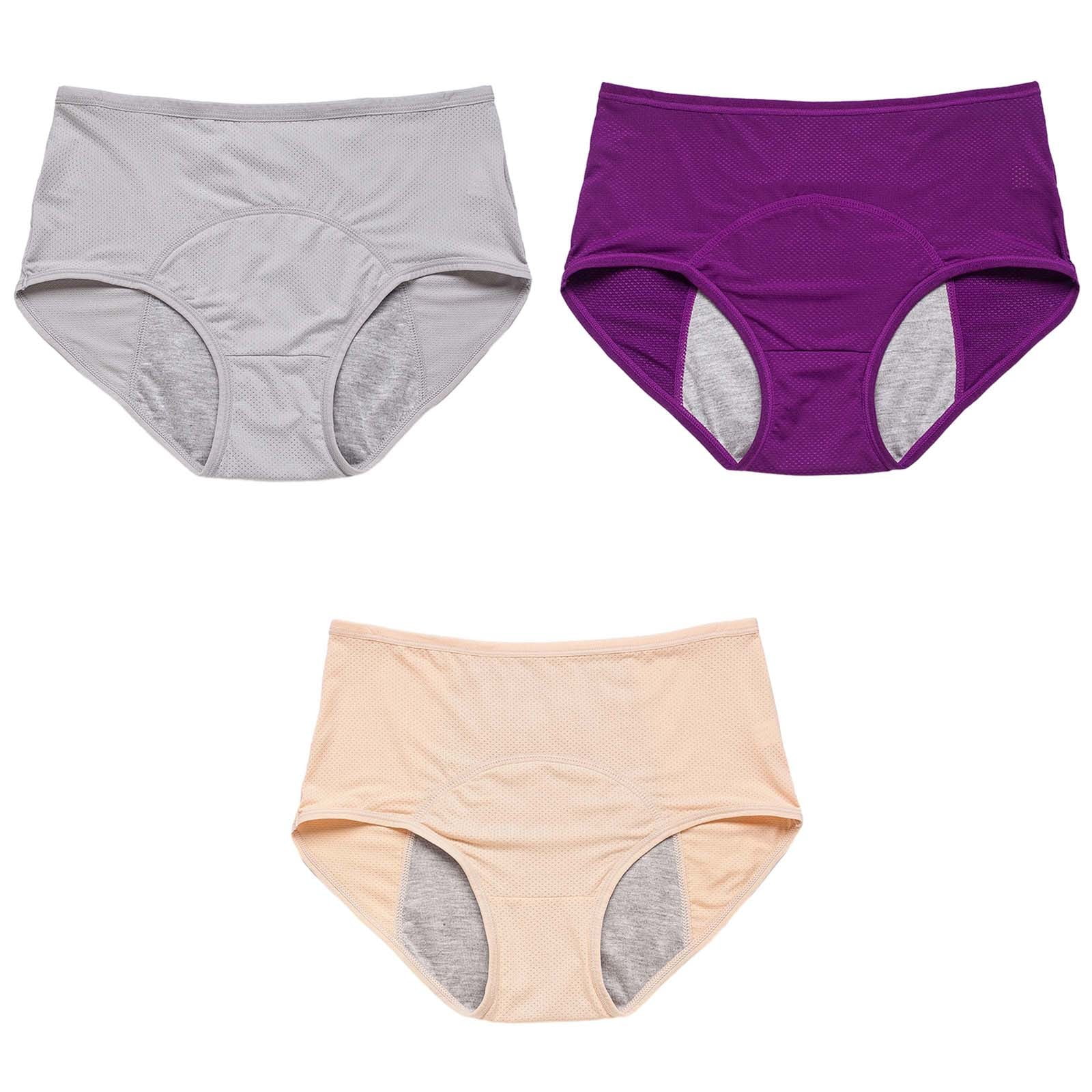 YOTMKGDO Period Panties, Incontinence Underwear for Women, 3Pc ...
