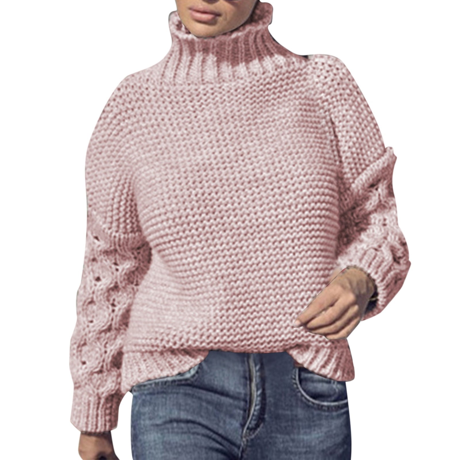 YOTMKGDO Pullover Sweaters Sweaters For Women Women's Solid Color ...