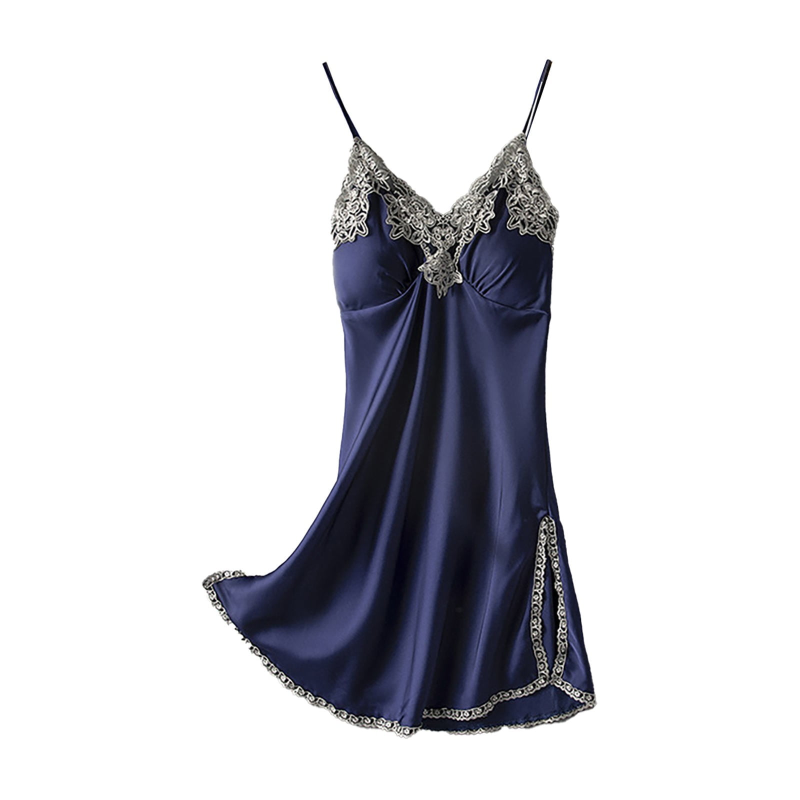 YOTMKGDO Satin Pajama Set for Women, Built in Bra Tank Top, Pajamas ...