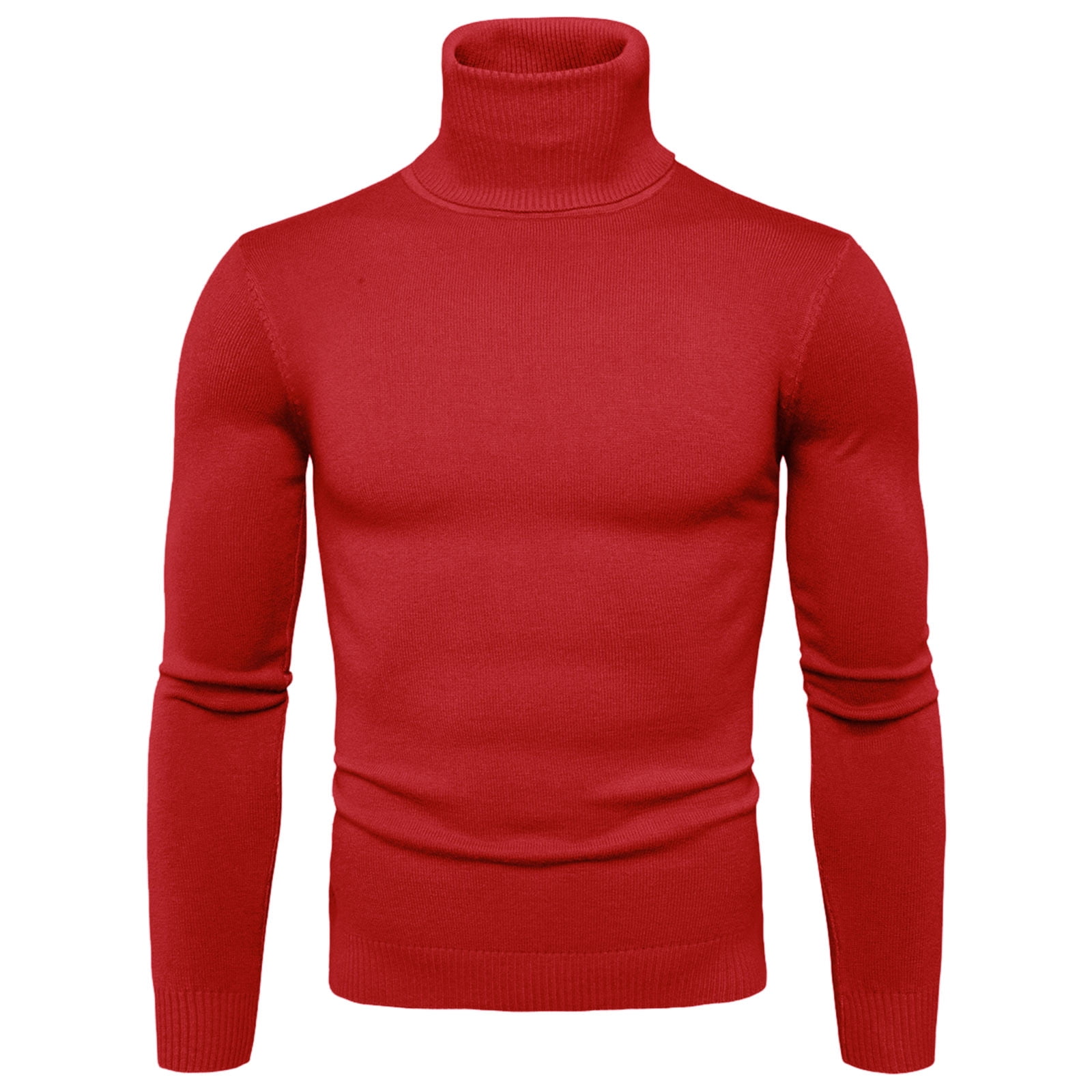 YOTMKGDO Turtle Neck Shirt Men, Mens Autumn and Winter Solid Soft ...