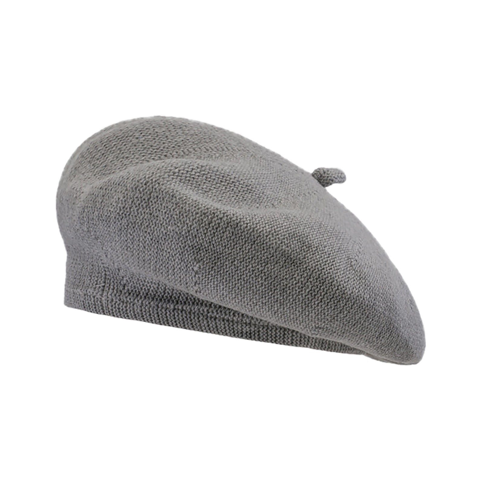 YOTMKGDO Grey Tam O'Shanter Medium Beret for Women, Lightweight ...