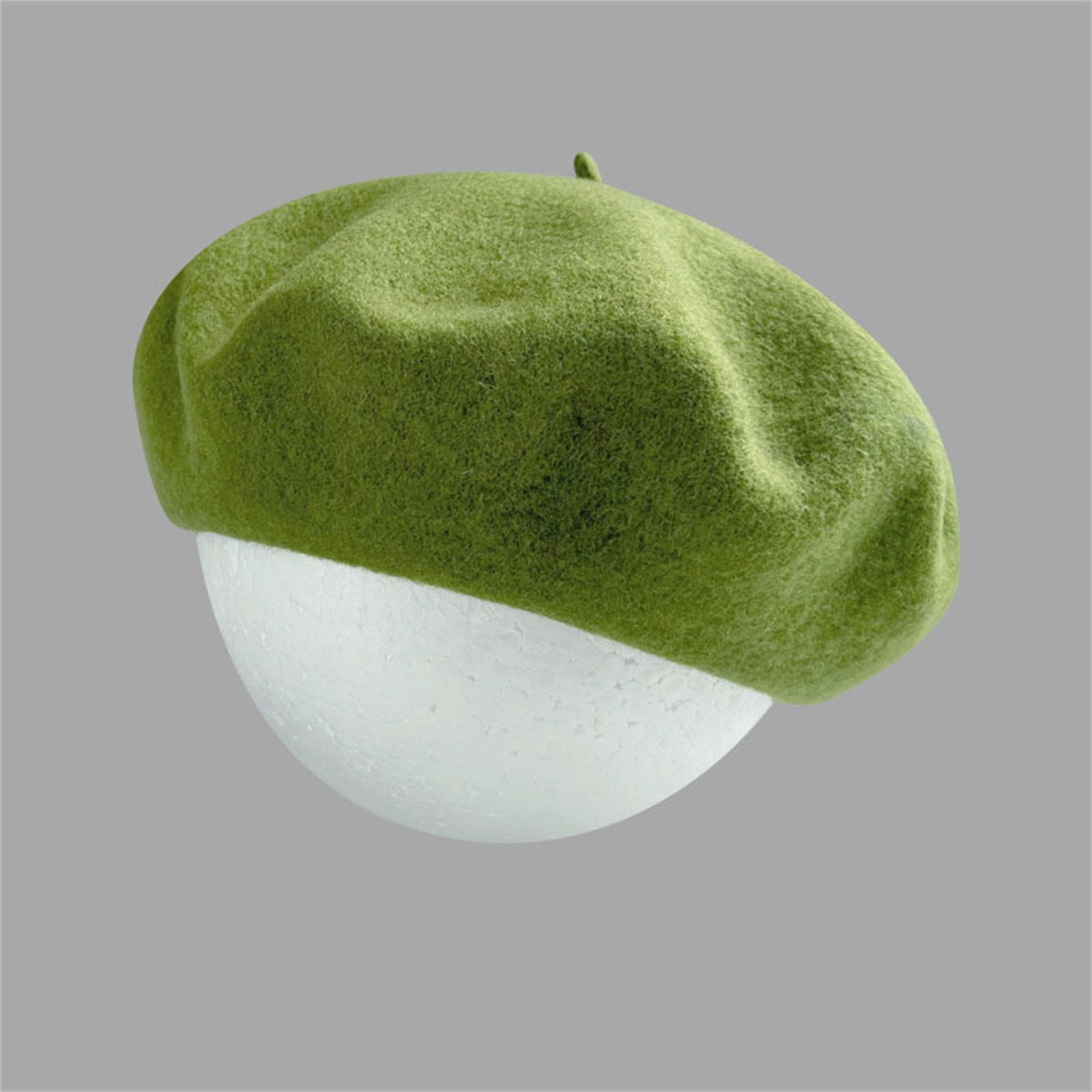 YOTMKGDO bonnet femme hiver Woman Beret Hat French Style Comfort Wool ...